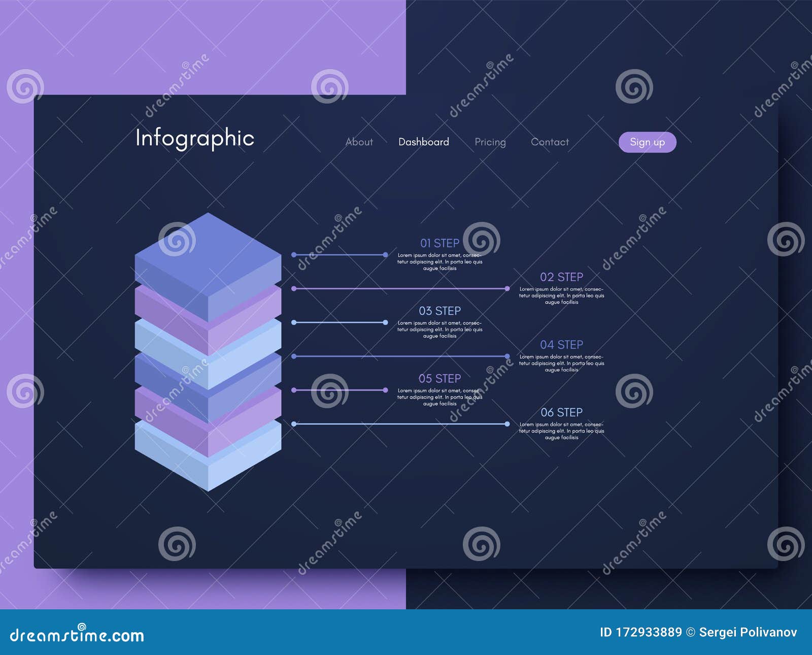 Vector Graphic Infographics. Template for Creating Mobile Applications ...