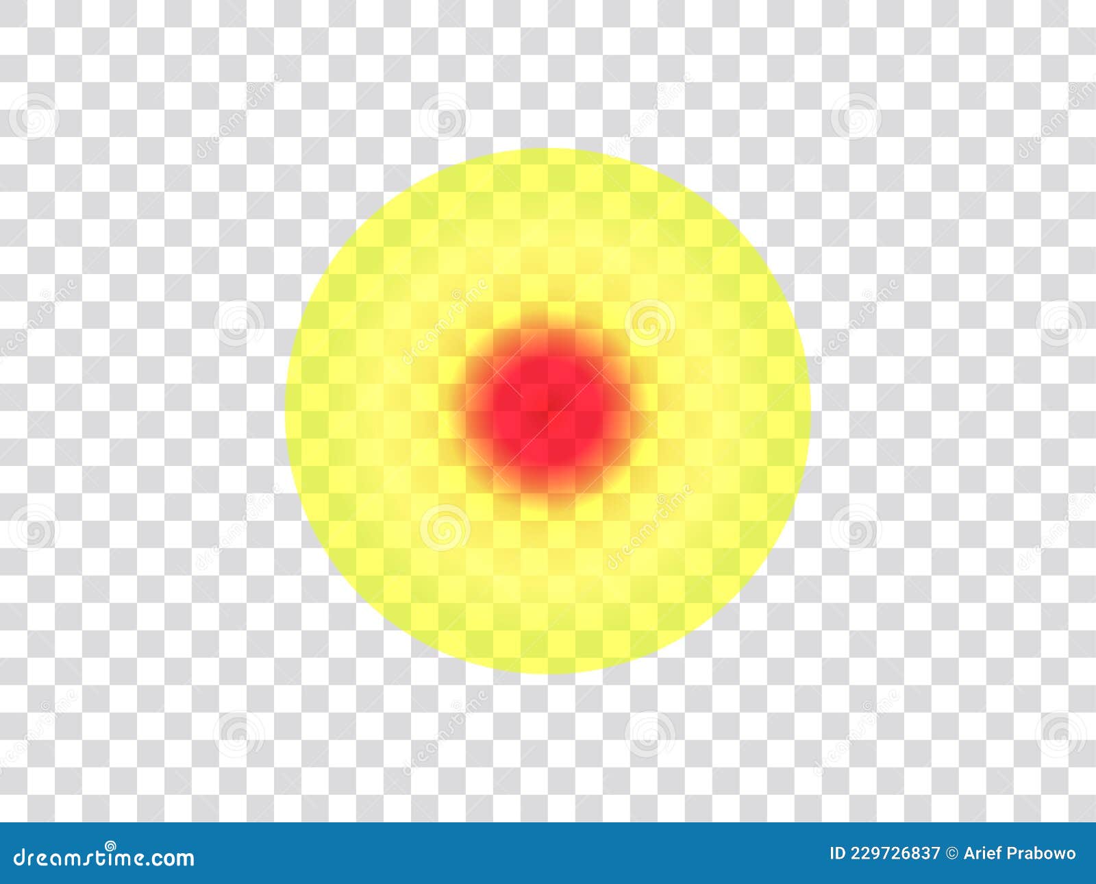 Vector Graphic Of Infrared Rays With Hot Spots Spectrum On Transparent ...