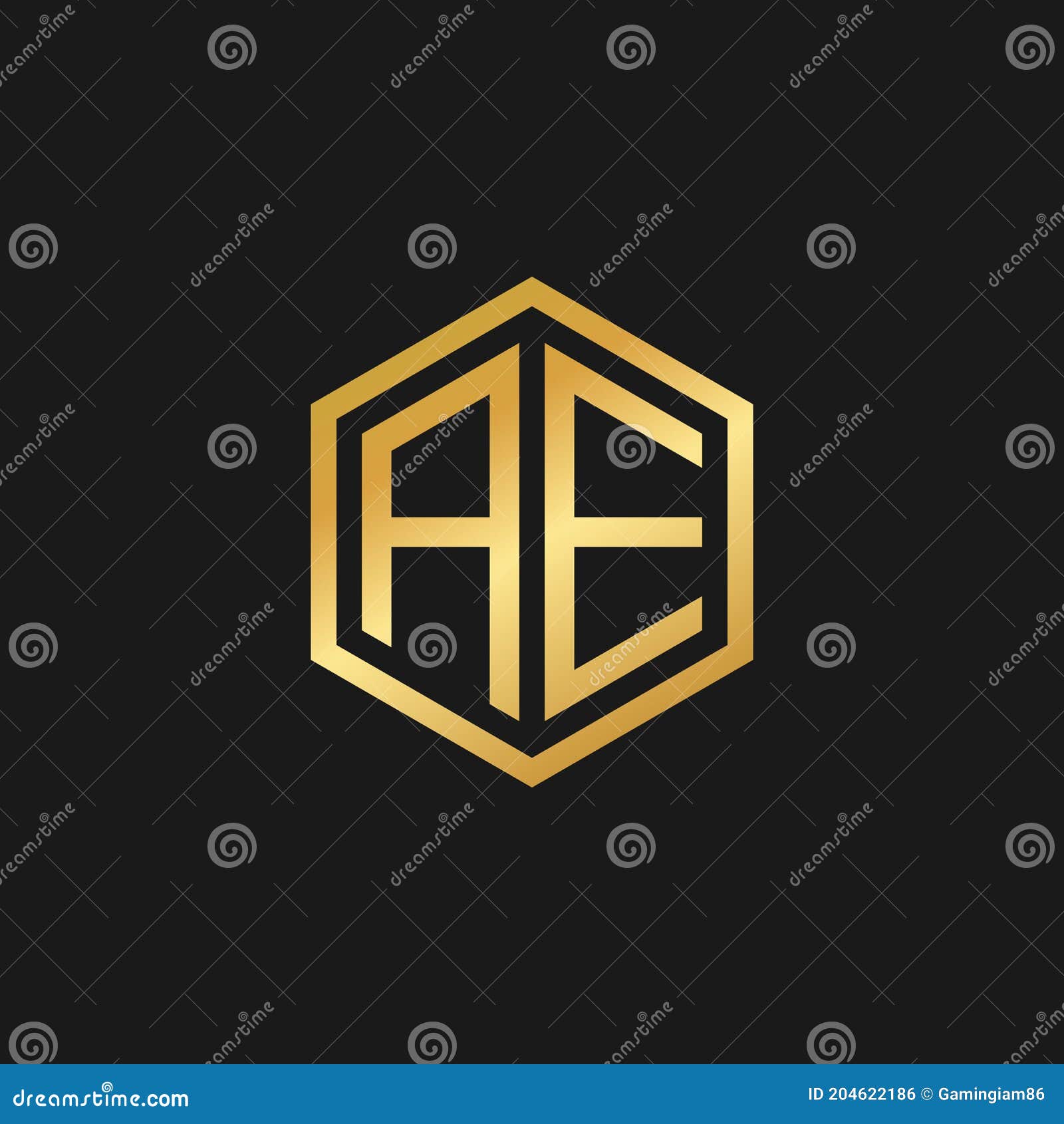 Vector Graphic Initials Letter AE Logo Design Template Stock Vector ...