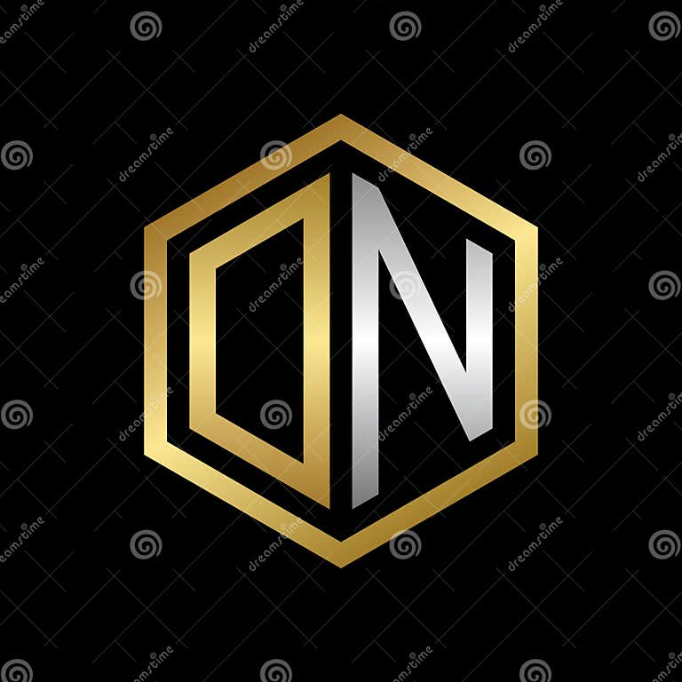 Vector Graphic Initials Letter DN or on Logo Design Template Stock ...