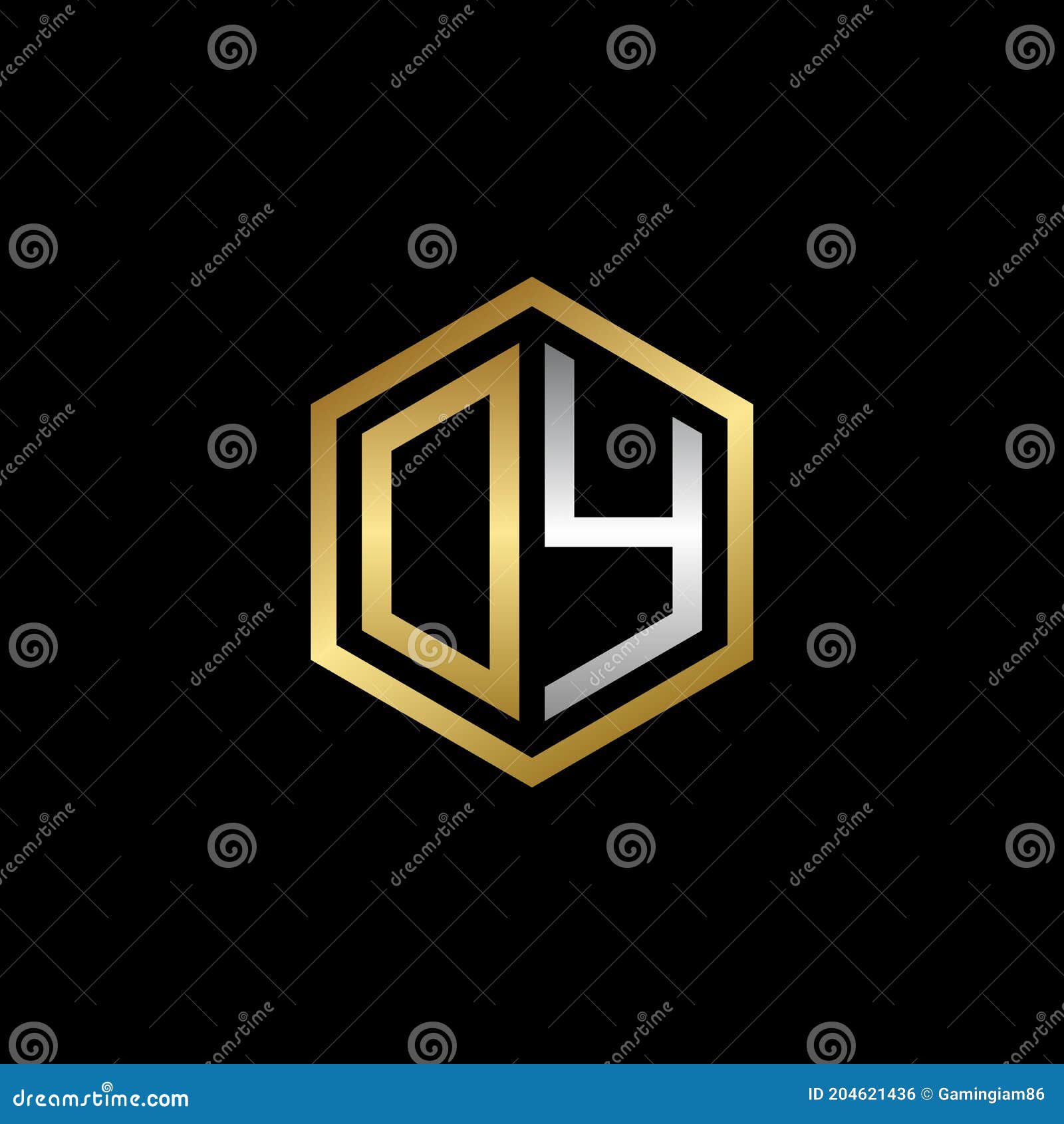 Vector Graphic Initials Letter DY Logo Design Template Stock Vector ...