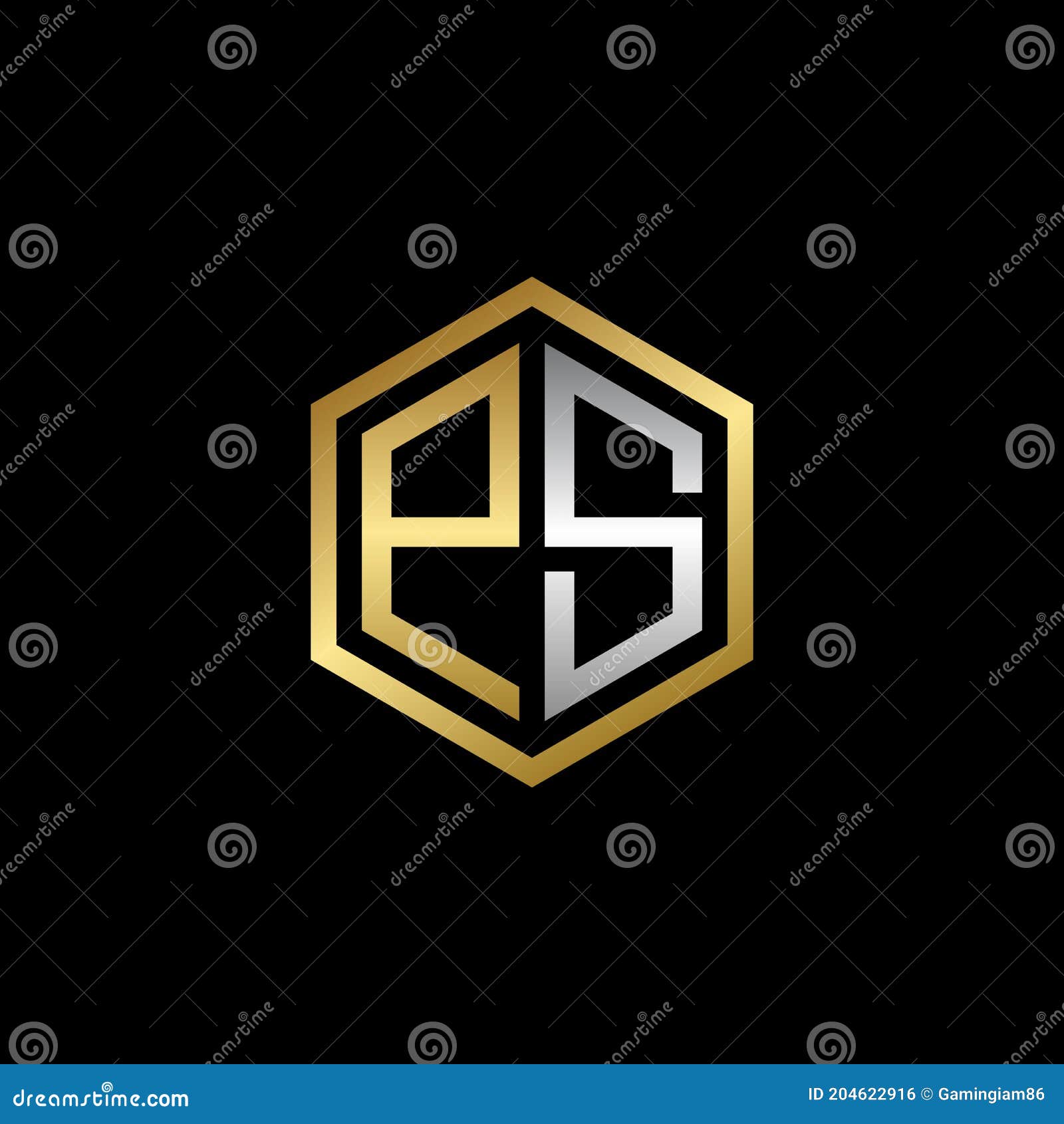 Vector Graphic Initials Letter ES Logo Design Template Stock Vector ...