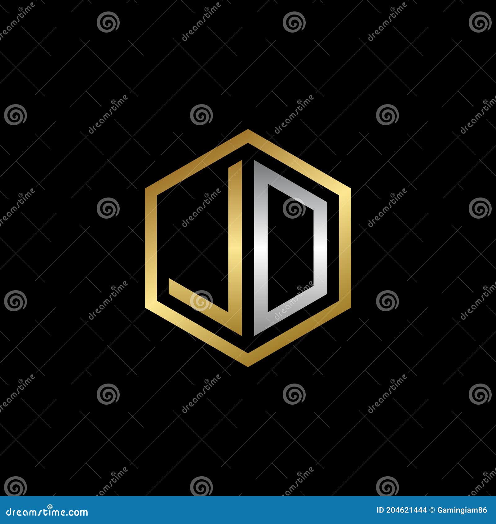 Vector Graphic Initials Letter LD Logo Design Template Stock Vector ...