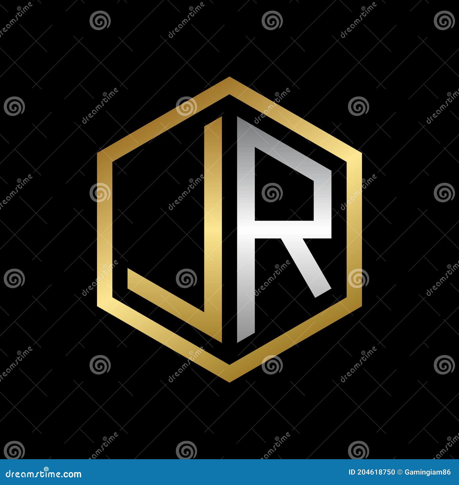 Vector Graphic Initials Letter LR Logo Design Template Stock Vector ...