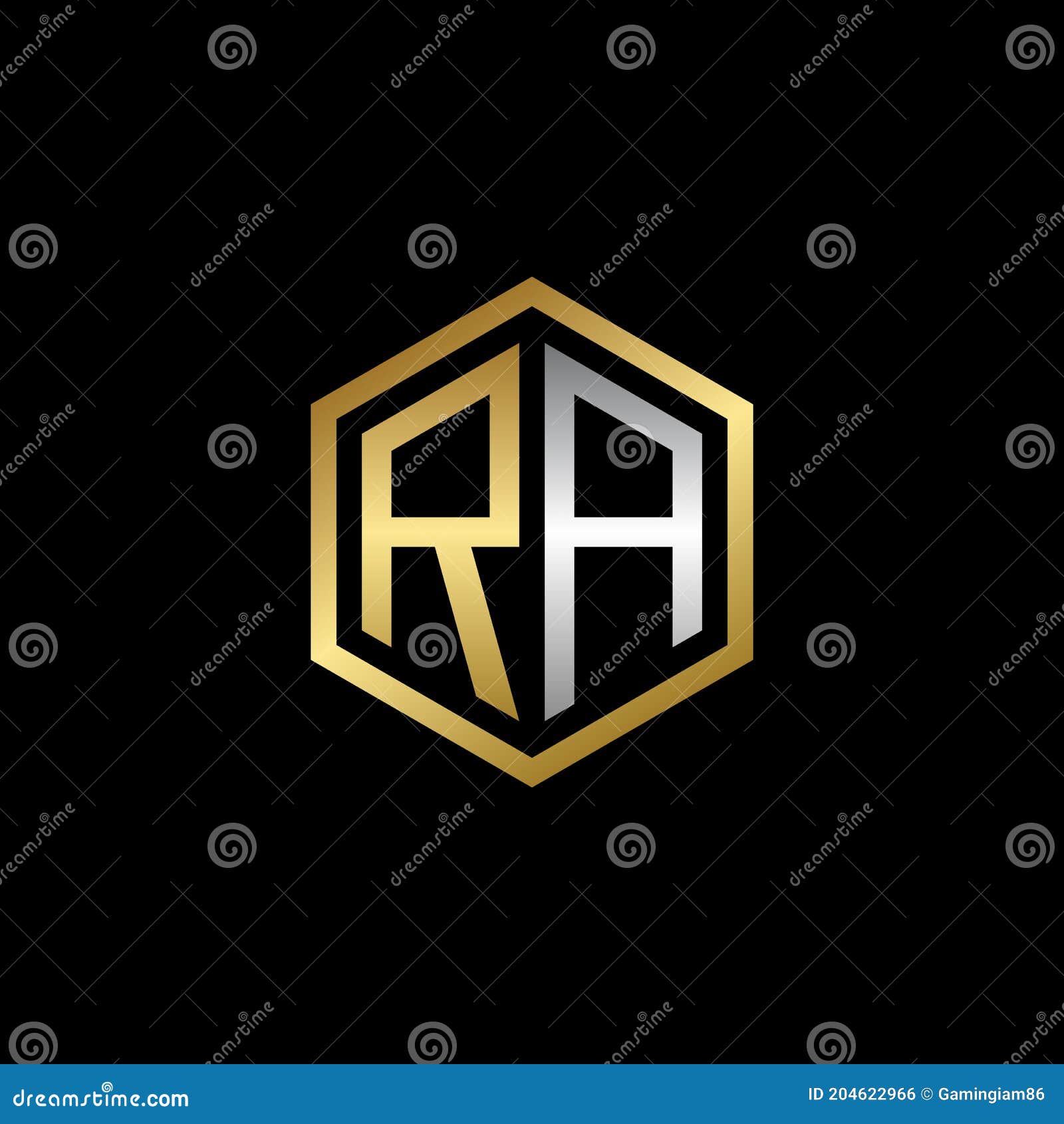 Vector Graphic Initials Letter RA Logo Design Template Stock Vector ...