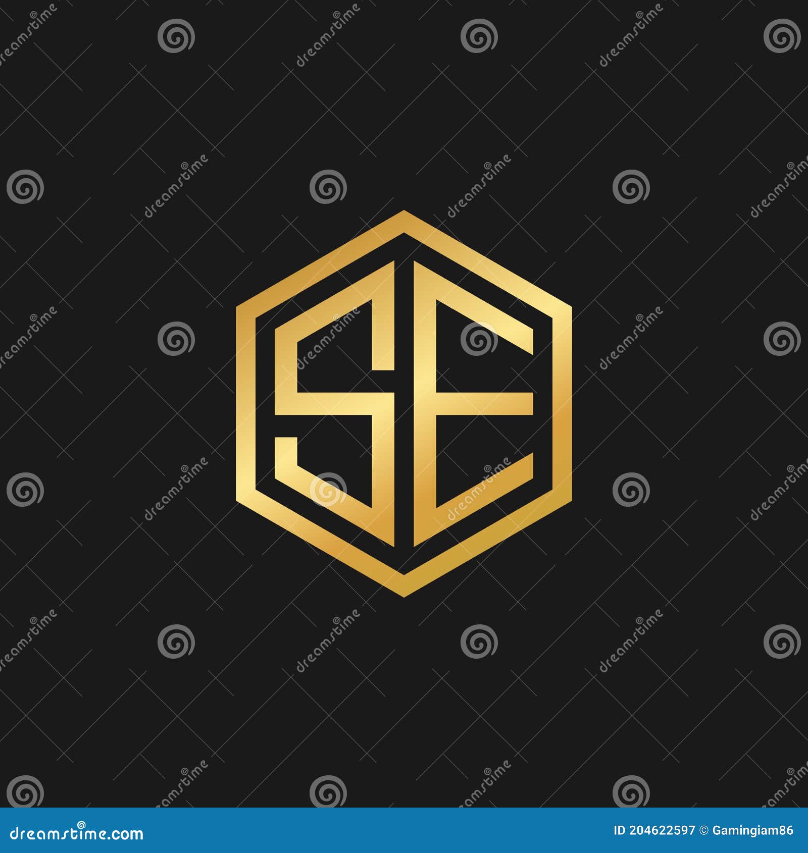 Vector Graphic Initials Letter SE Logo Design Template Stock Vector ...