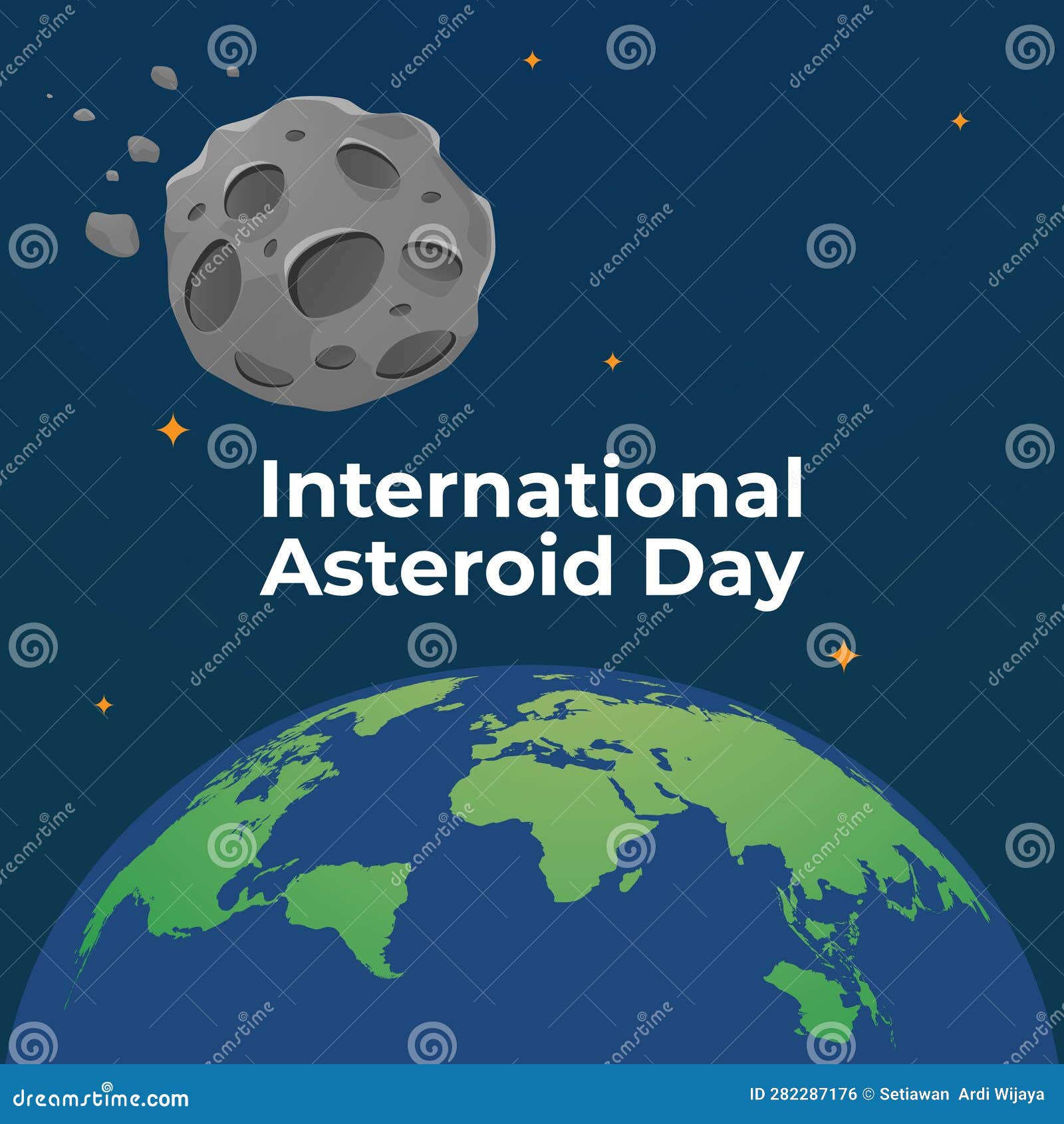 Vector Graphic of International Asteroid Day Good for International ...