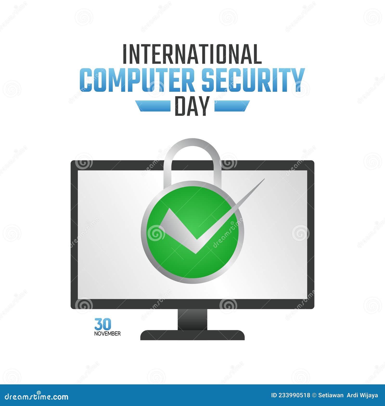 Vector Graphic of International Computer Security Day Stock Vector ...