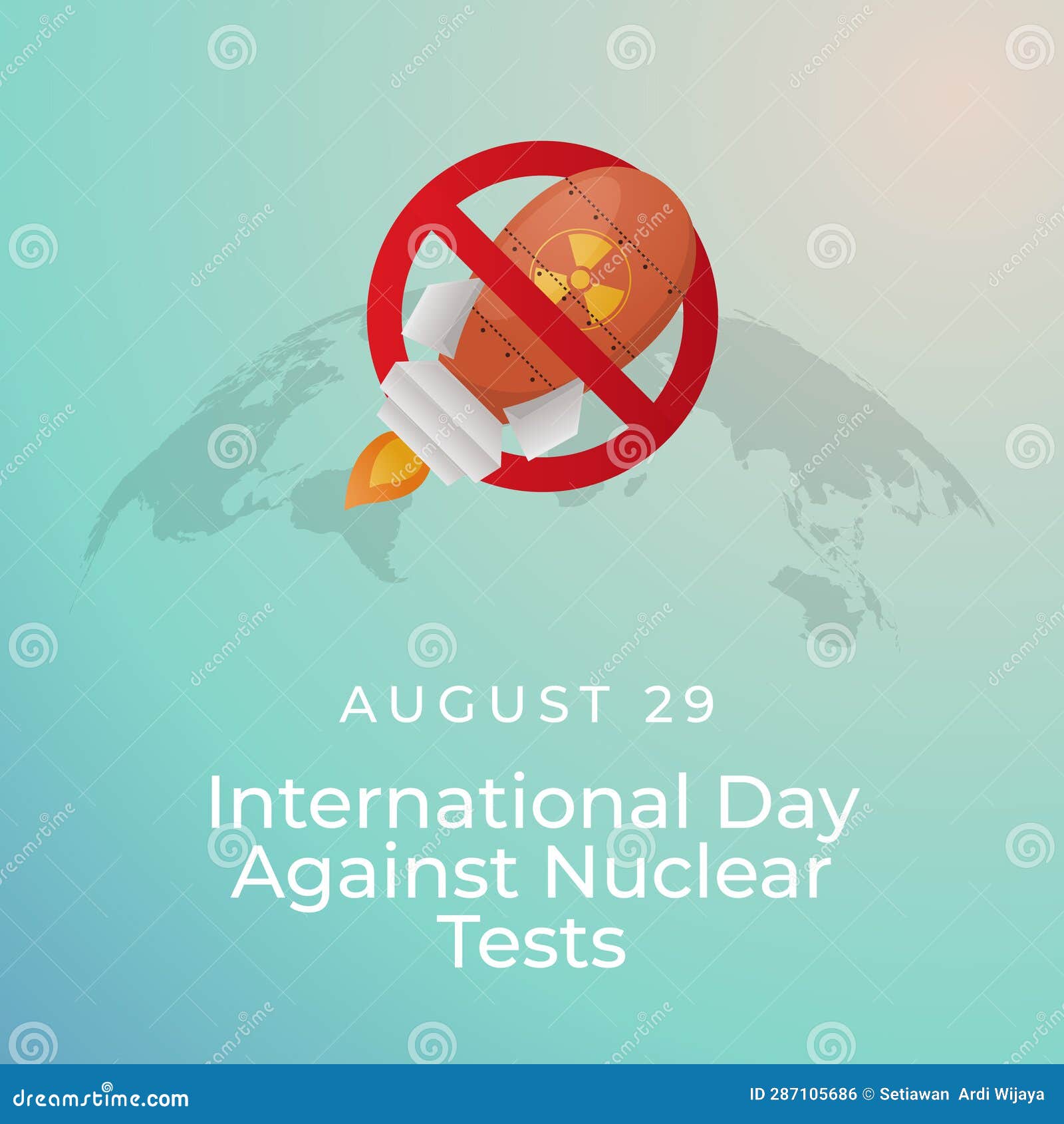 Vector Graphic of International Day Against Nuclear Tests Good for ...