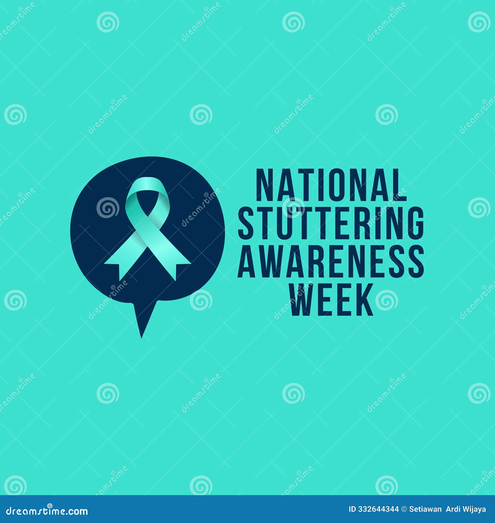 Vector Graphic of International Stuttering Awareness Day Ideal for ...