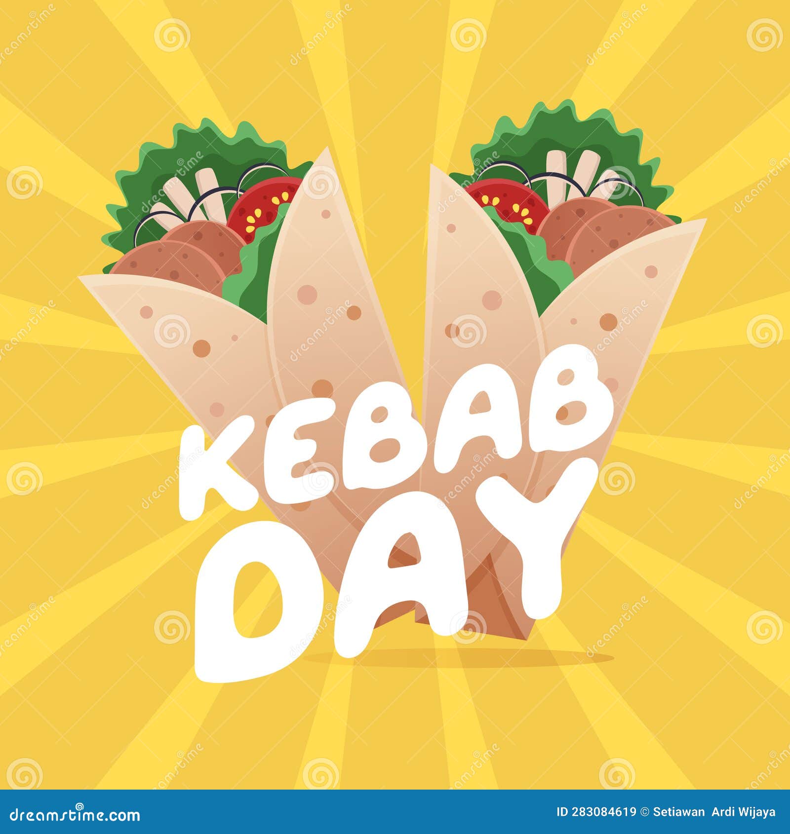 Vector Graphic of Kebab Day Good for Kebab Day Celebration. Flat Design ...
