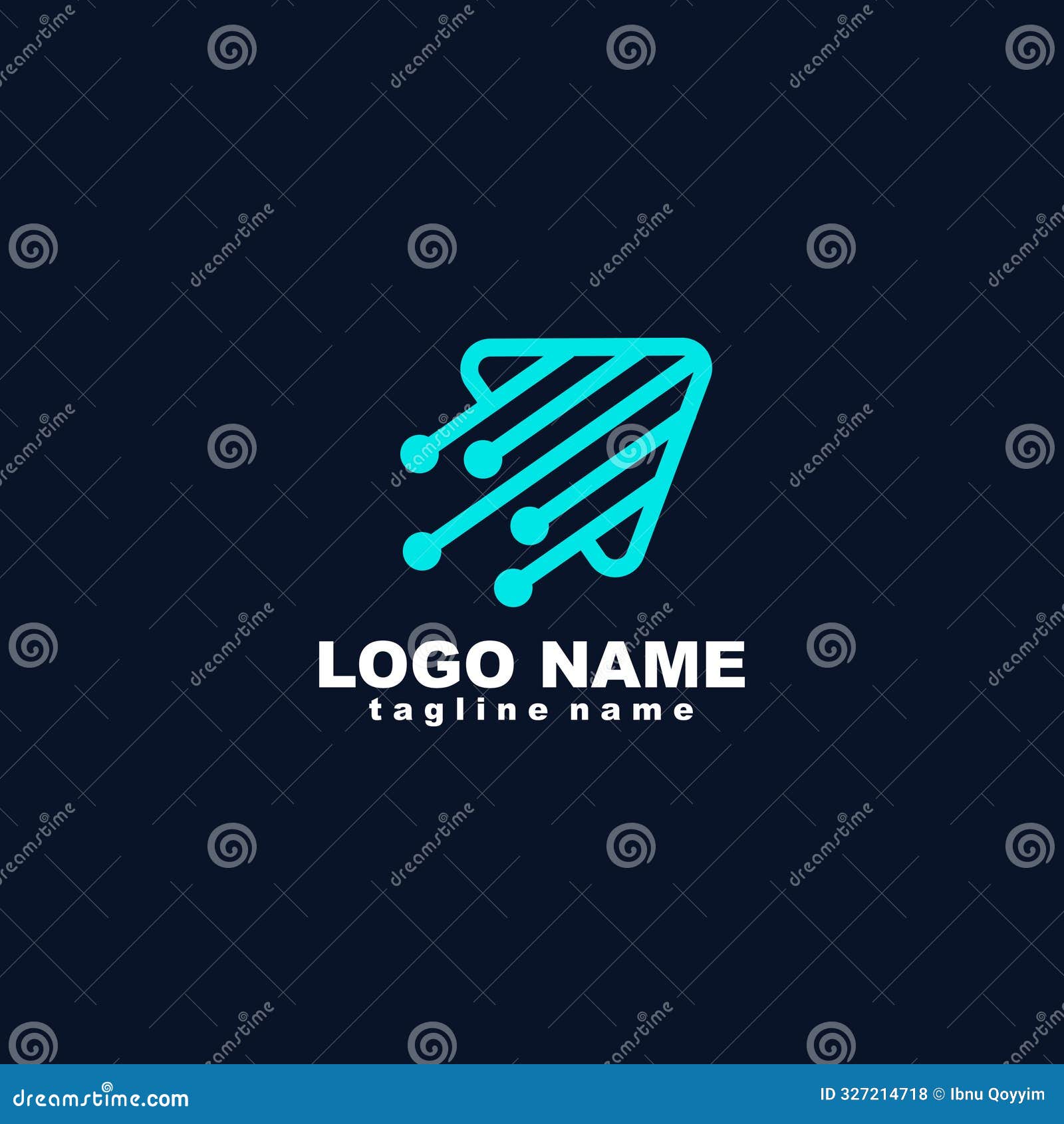 Arrow Tech Logo Design Vector Stock Vector - Illustration of speed, motion: 327214718