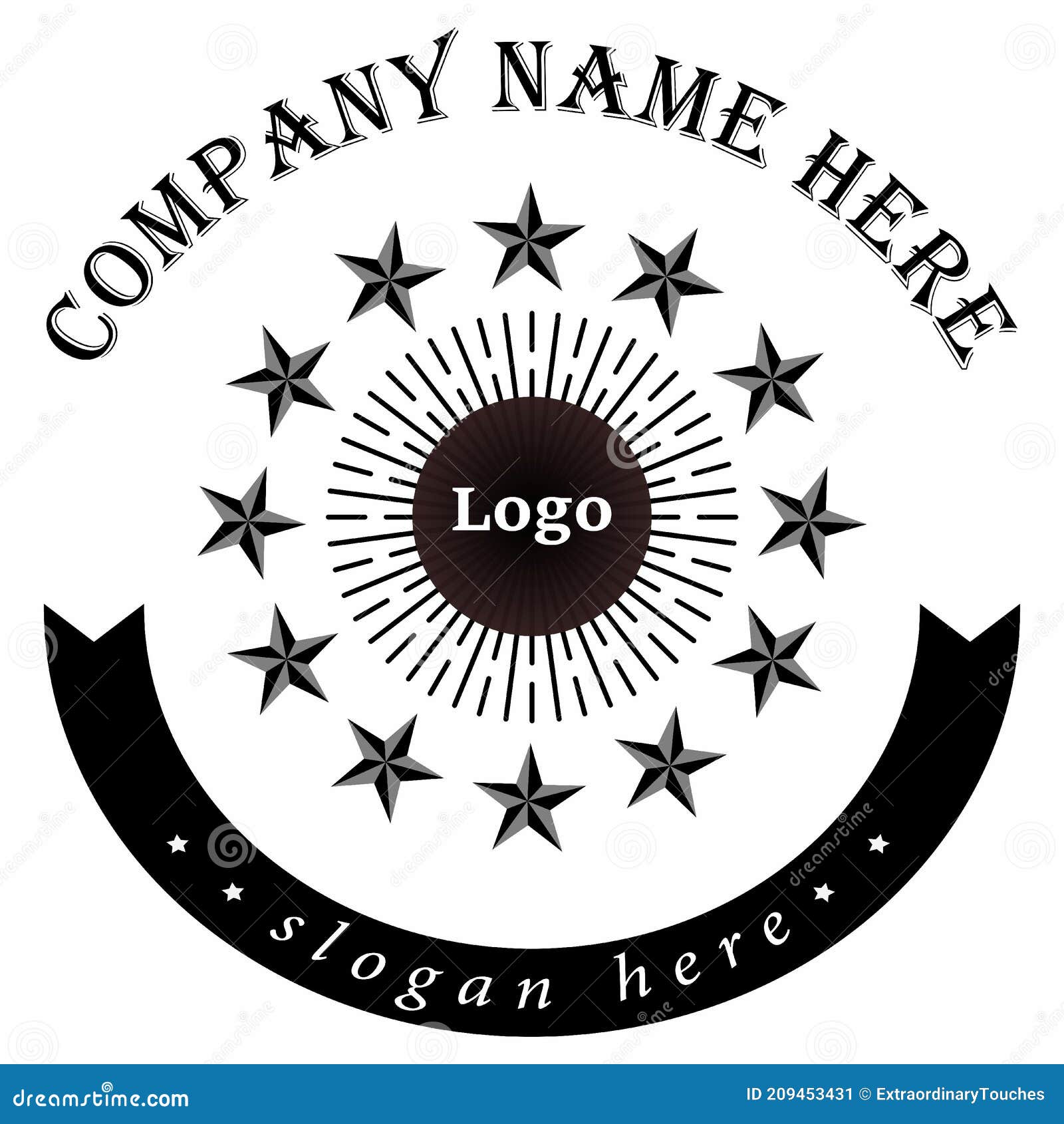 Vector Graphic for Logo and Slogan Template Stock Vector - Illustration ...