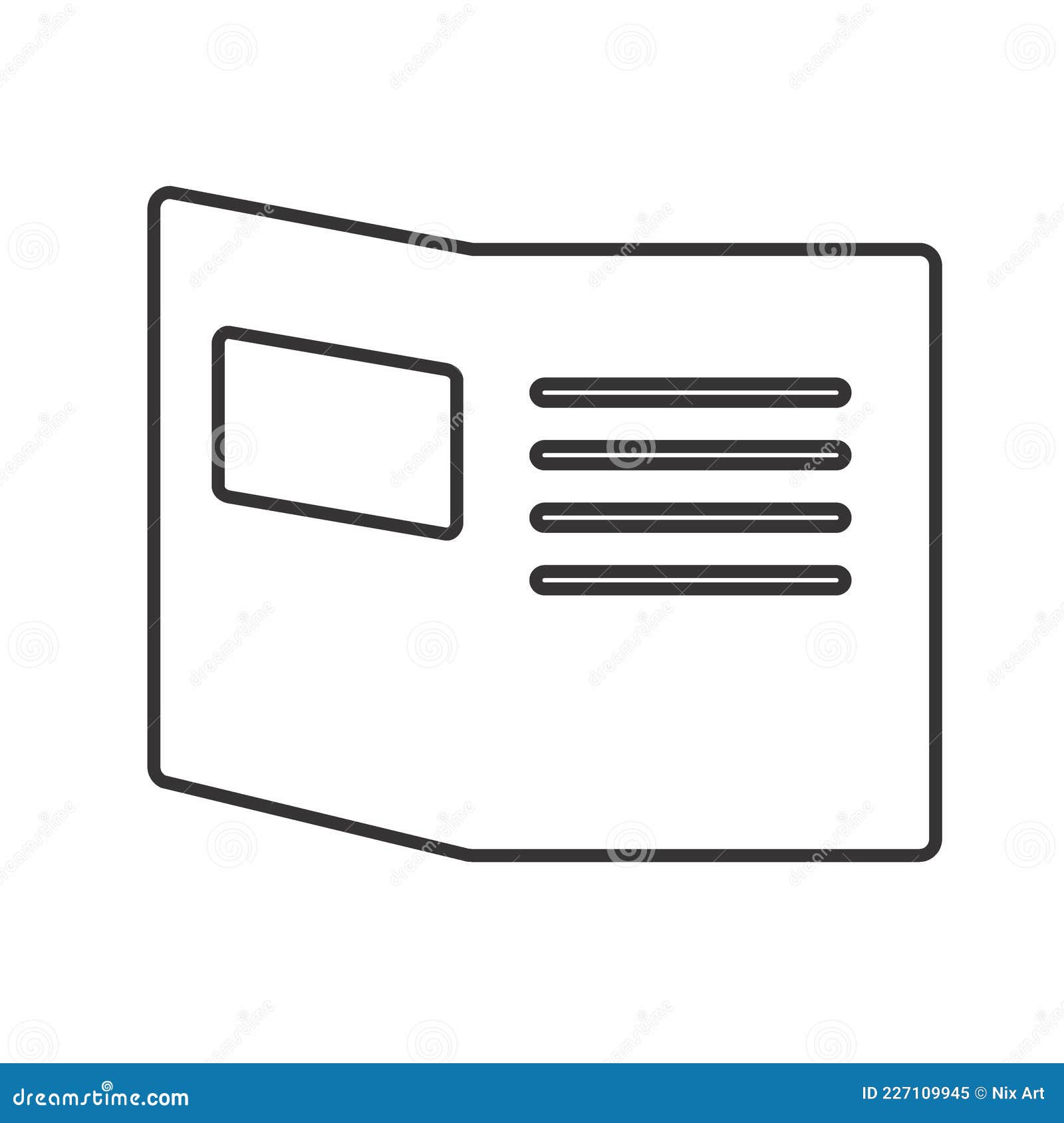 Vector Graphic of Menu Book - Line Style - Simple Illustration ...