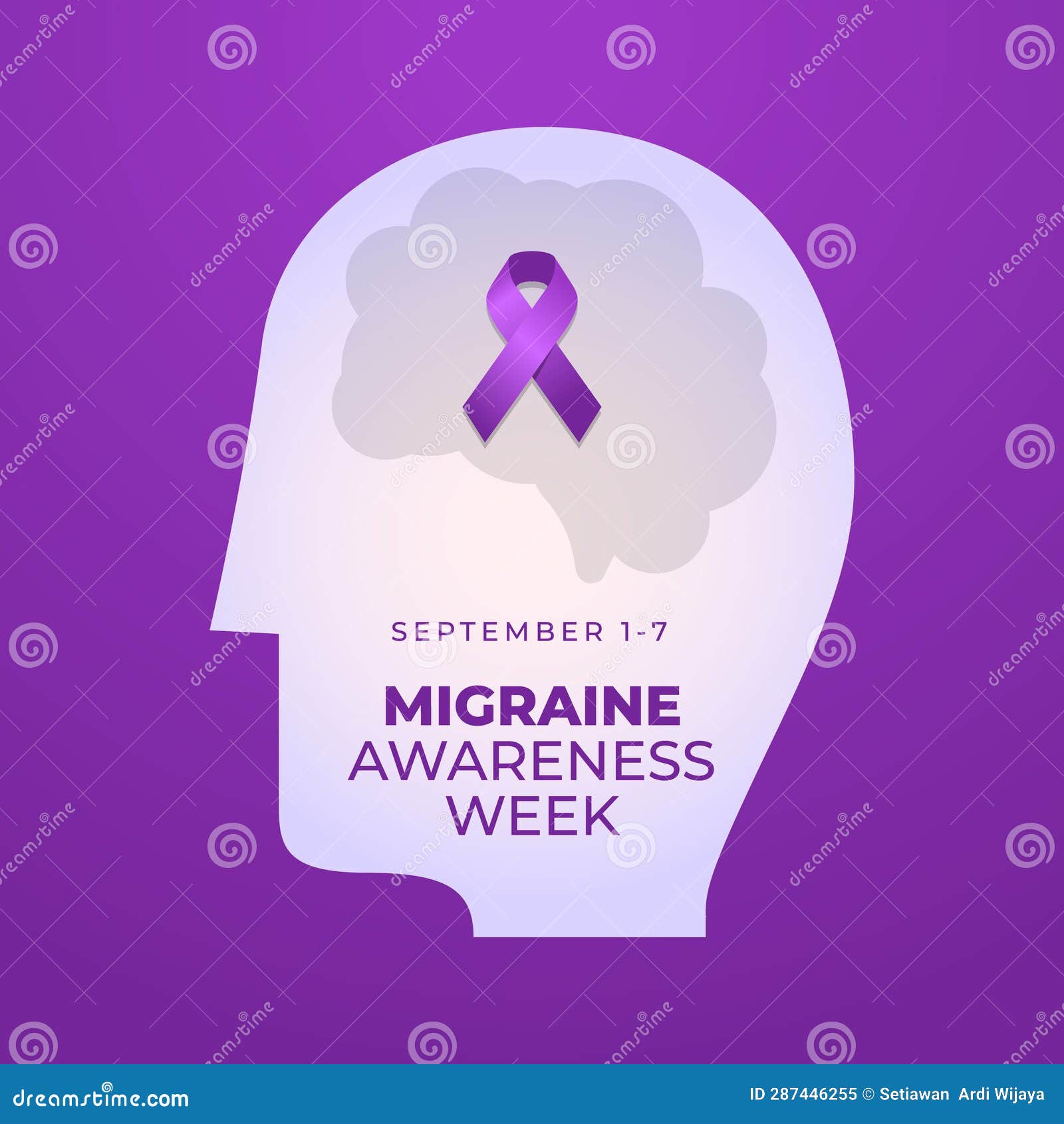 Vector Graphic of Migraine Awareness Week Good for Migraine Awareness ...