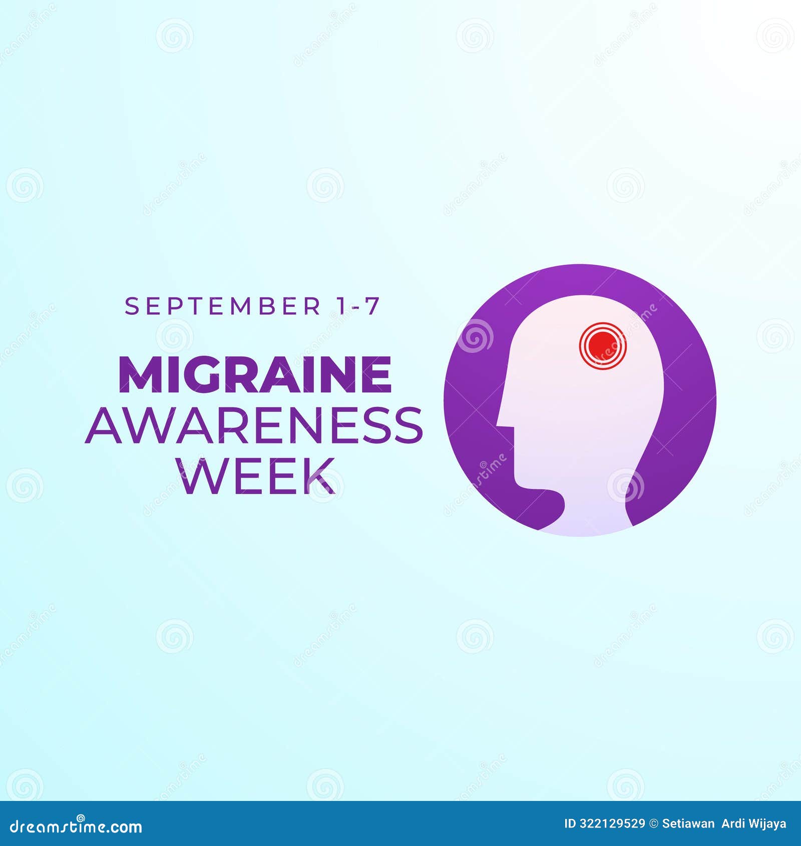 Vector Graphic of Migraine Awareness Week Ideal for Migraine Awareness ...