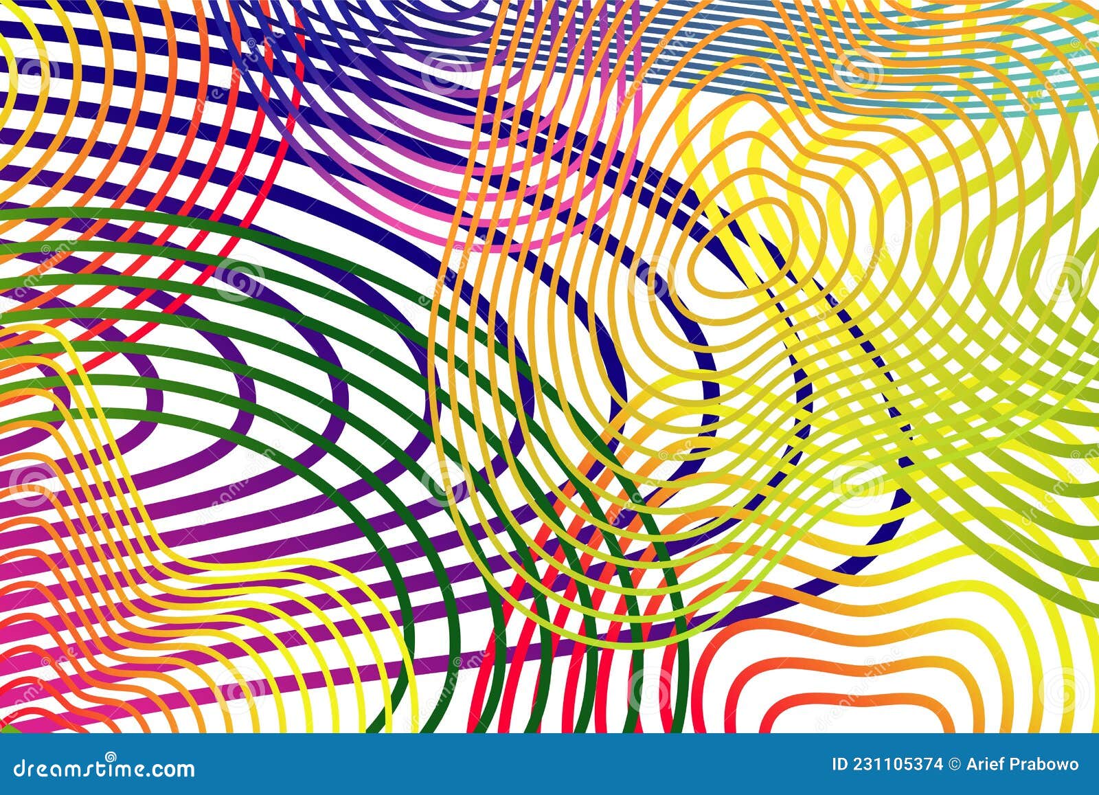 Vector Graphic of Multicolor Line Abstract Background. Texture with ...