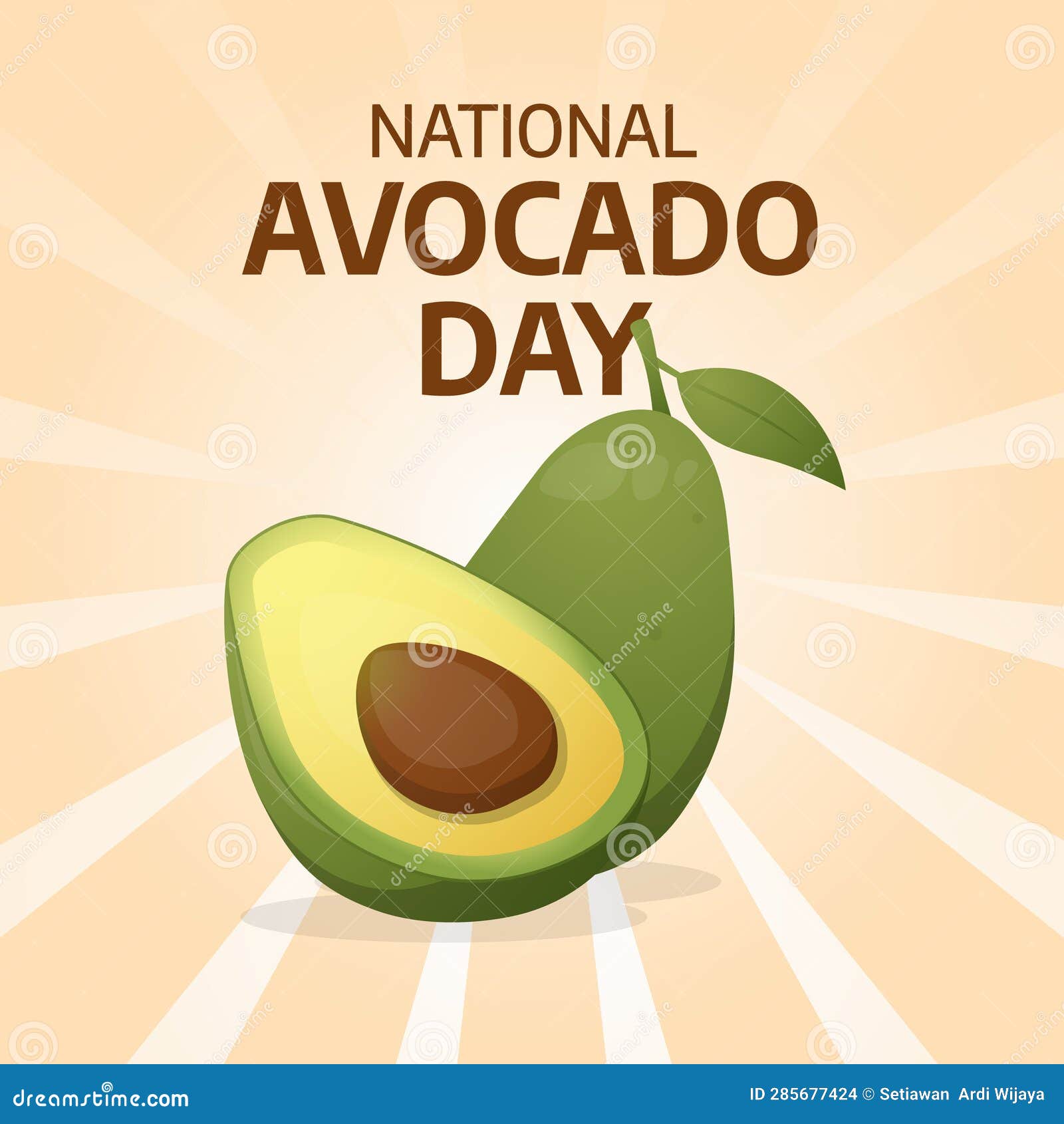Vector Graphic of National Avocado Day Good for National Avocado Day ...