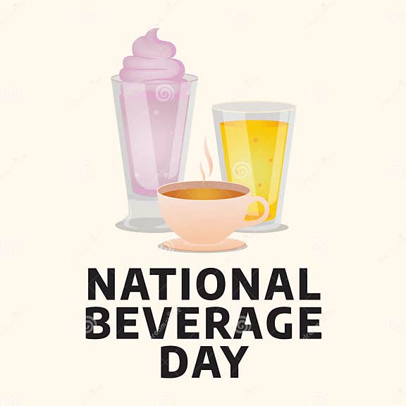 Vector Graphic of National Beverage Day Ideal for National Beverage Day ...