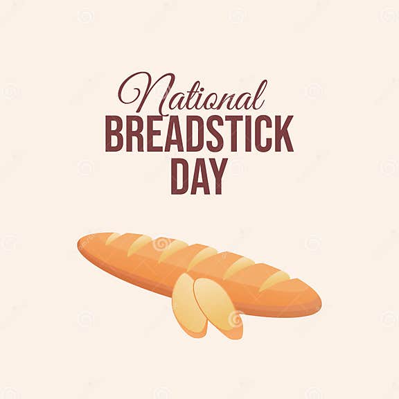 Vector Graphic of National Breadstick Day Ideal for National Breadstick ...