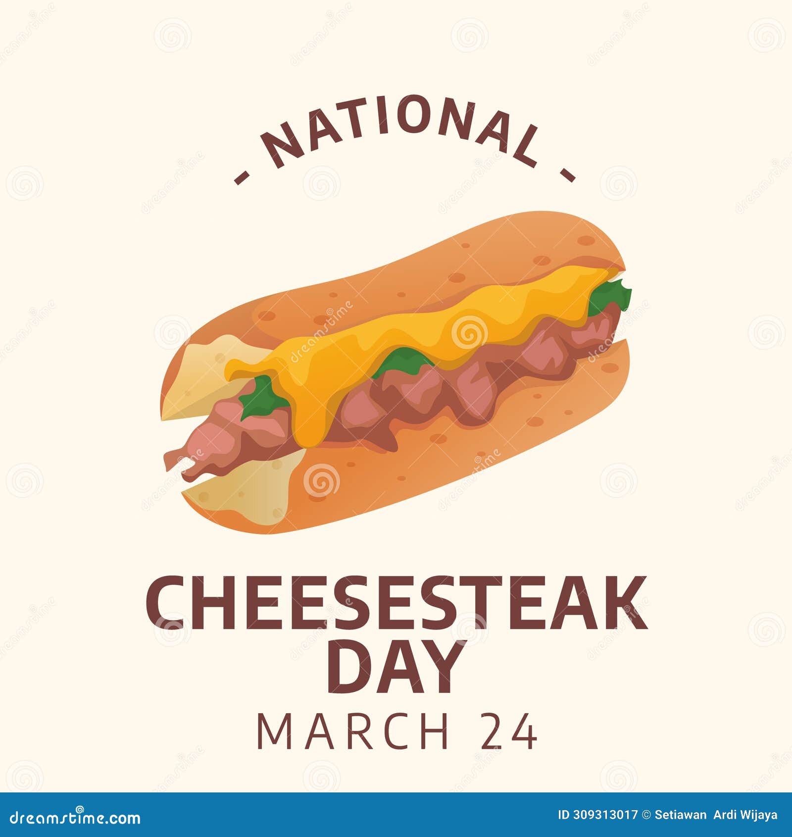 Vector Graphic of National Cheesesteak Day Ideal for National ...