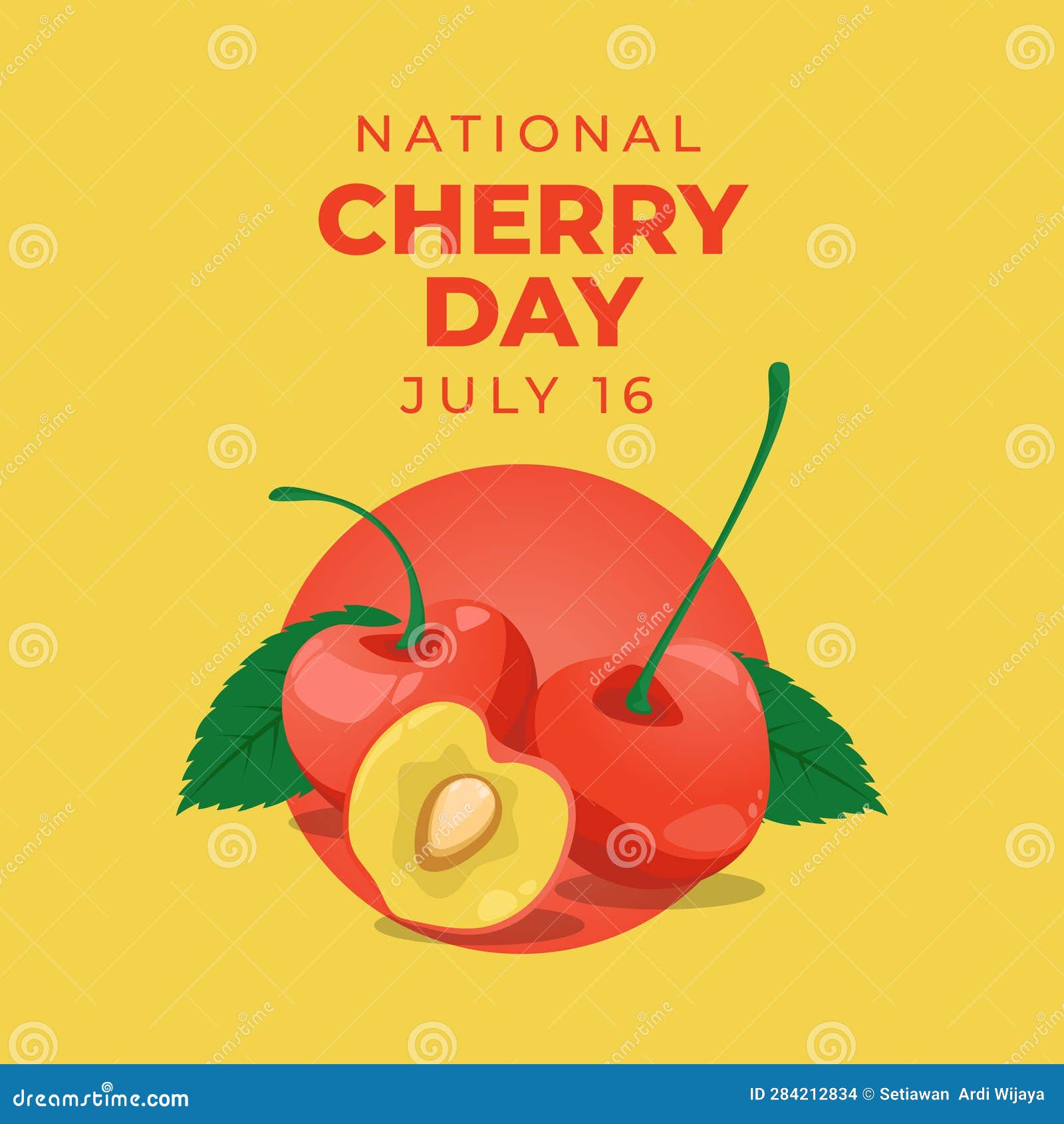 Vector Graphic of National Cherry Day Good for National Cherry Day ...