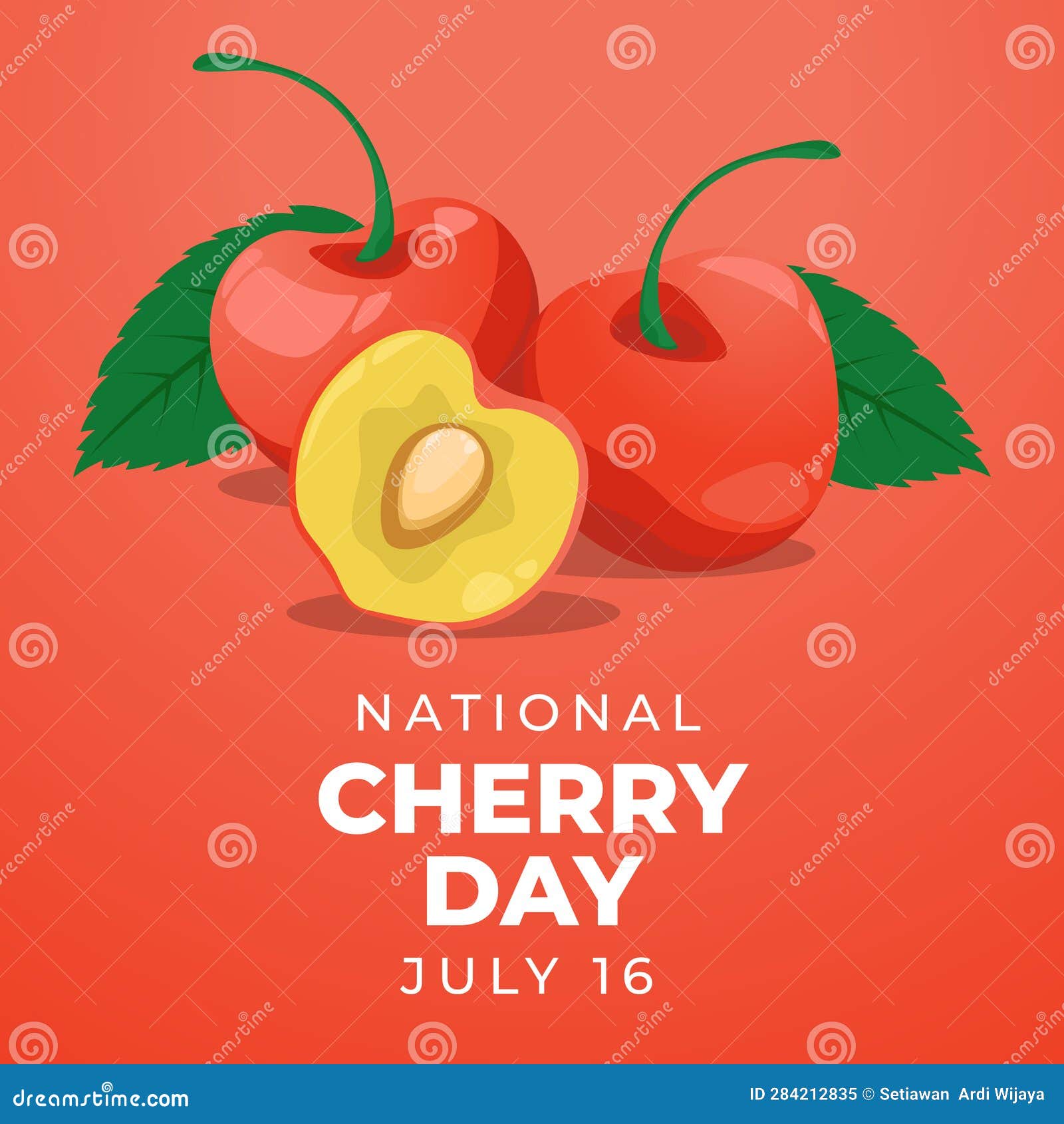 Vector Graphic of National Cherry Day Good for National Cherry Day ...