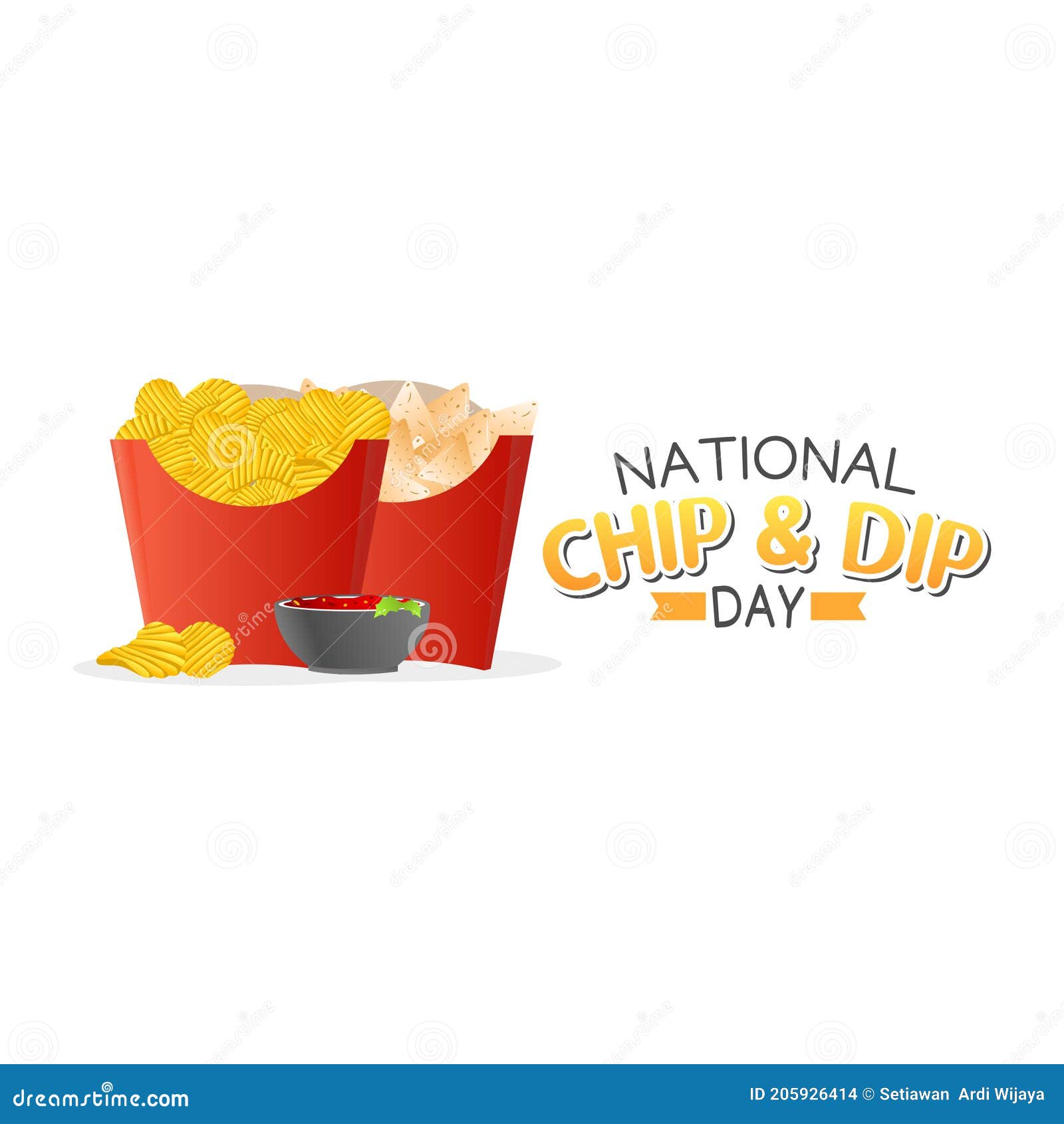 Vector Graphic of National Chip and Dip Day Good for National Chip and ...