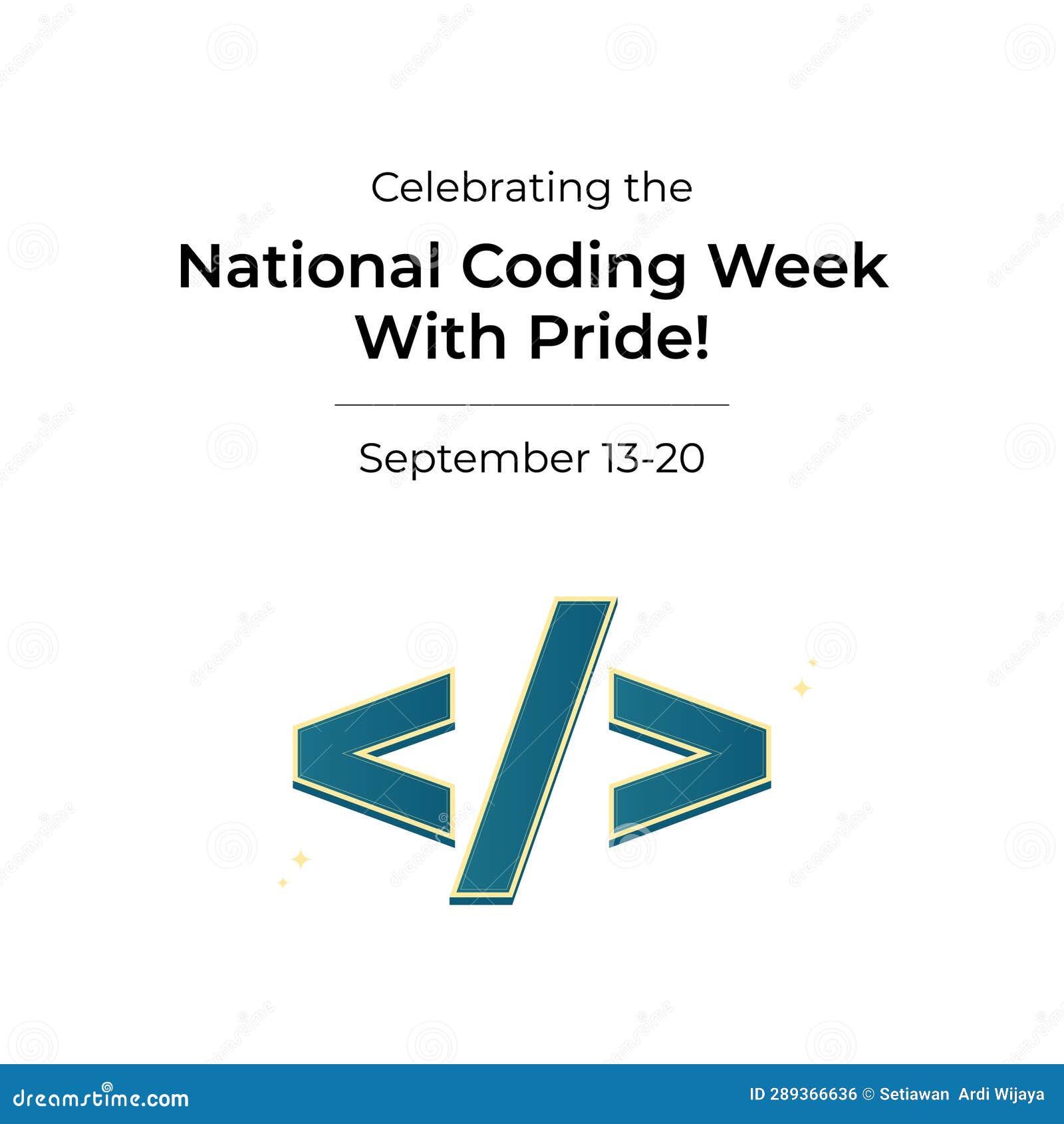 Vector Graphic of National Coding Week Good for National Coding Week ...