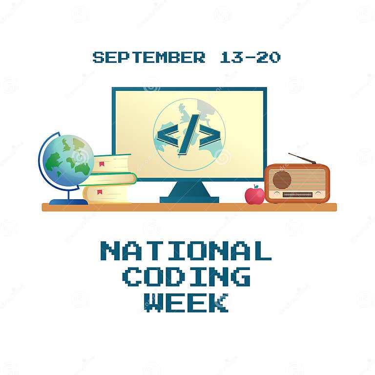 Vector Graphic of National Coding Week Ideal for National Coding Week ...