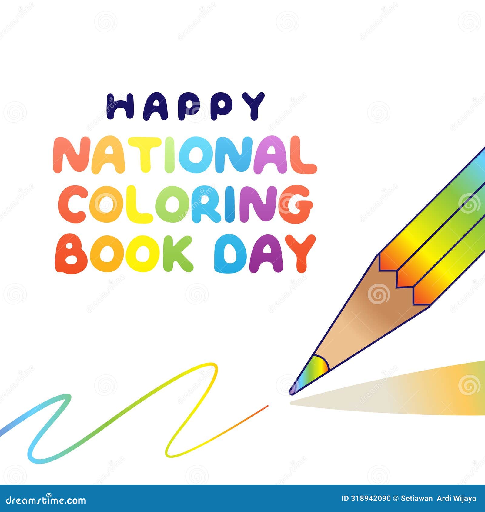 Vector Graphic of National Coloring Book Day Ideal for National ...