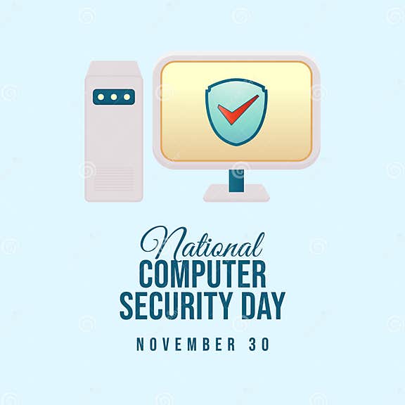 Vector Graphic of National Computer Security Day Ideal for National ...