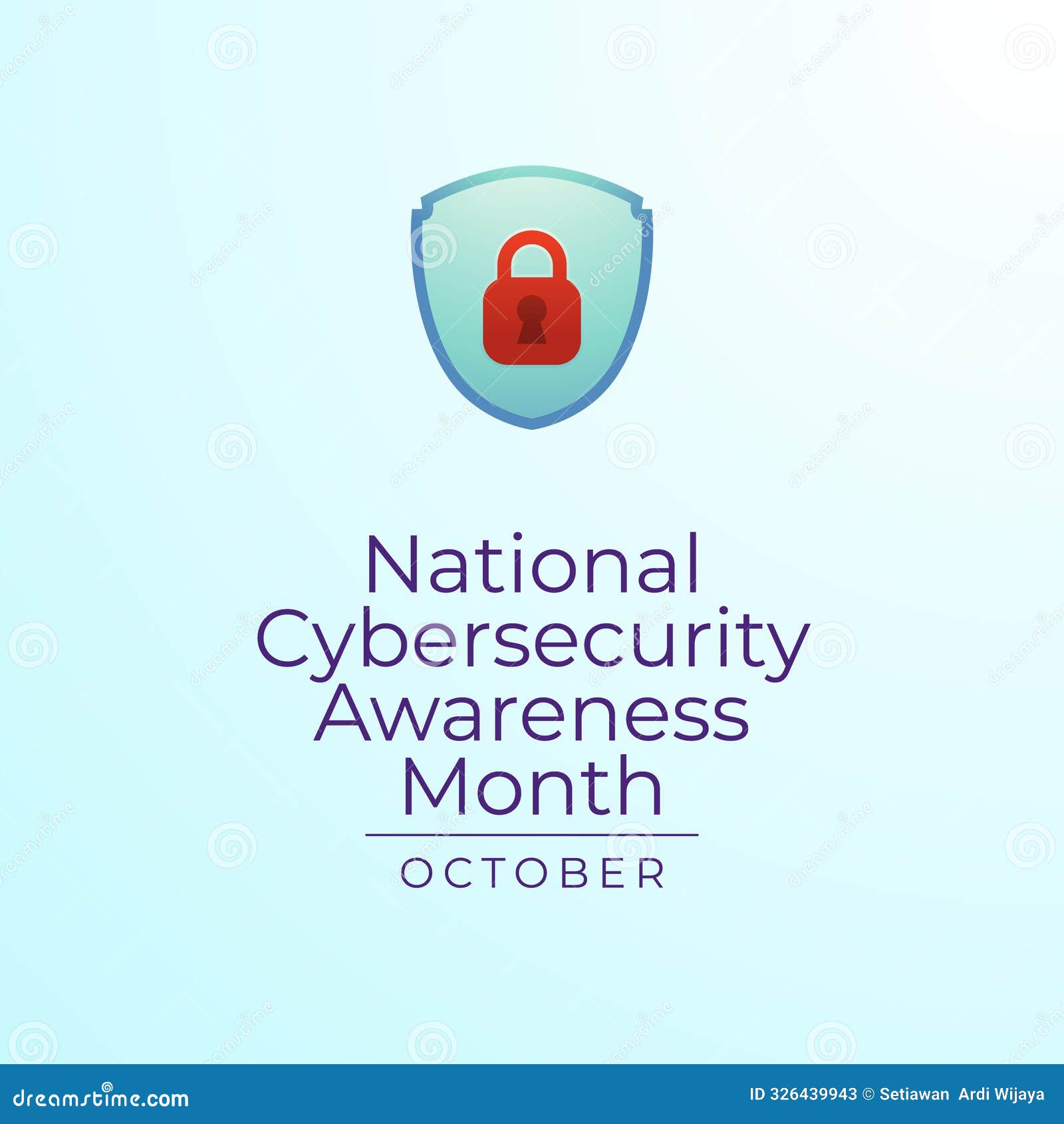Vector Graphic of National Cybersecurity Awareness Month Ideal for ...