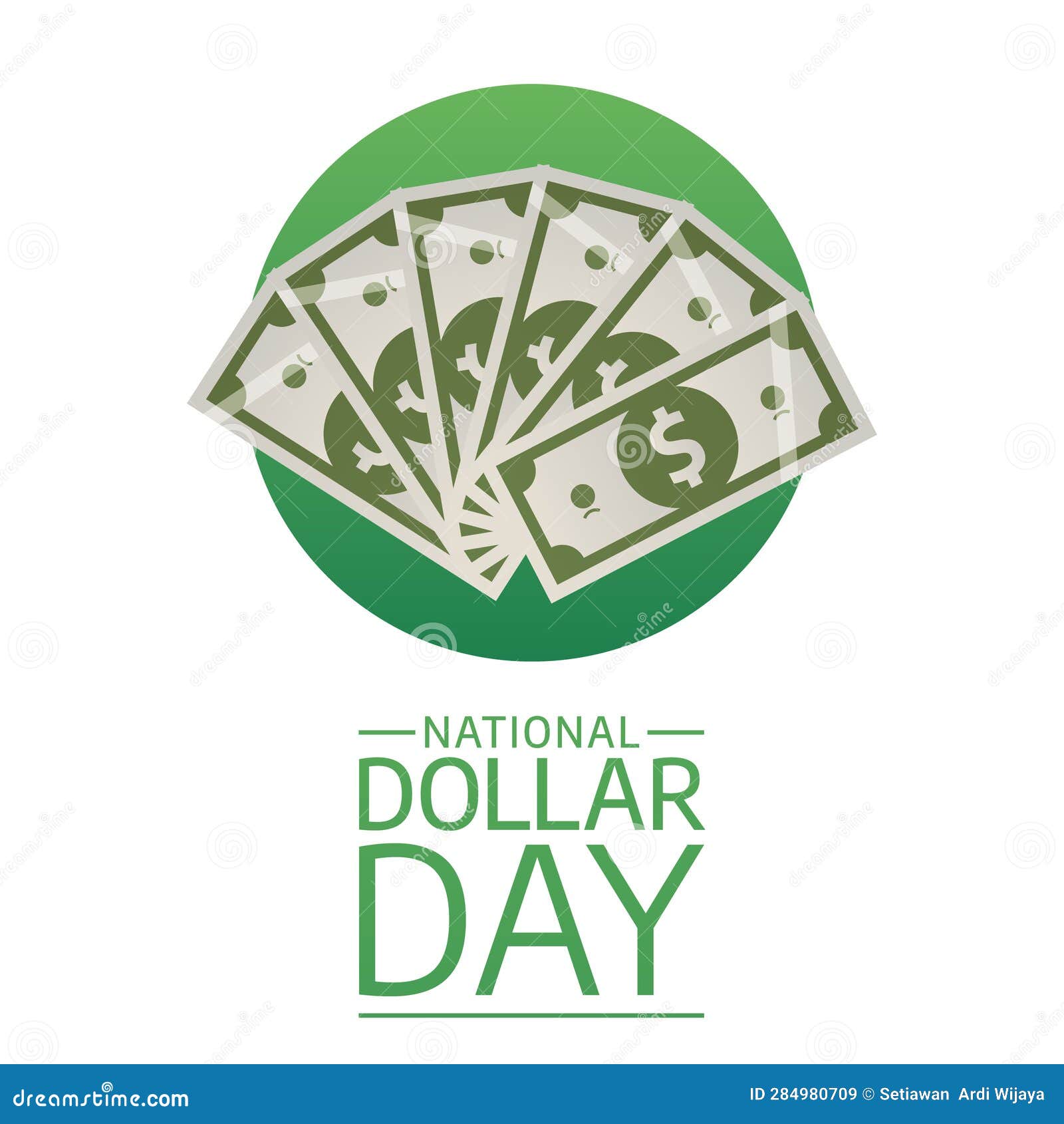 Vector Graphic of National Dollar Day Good for National Dollar Day ...