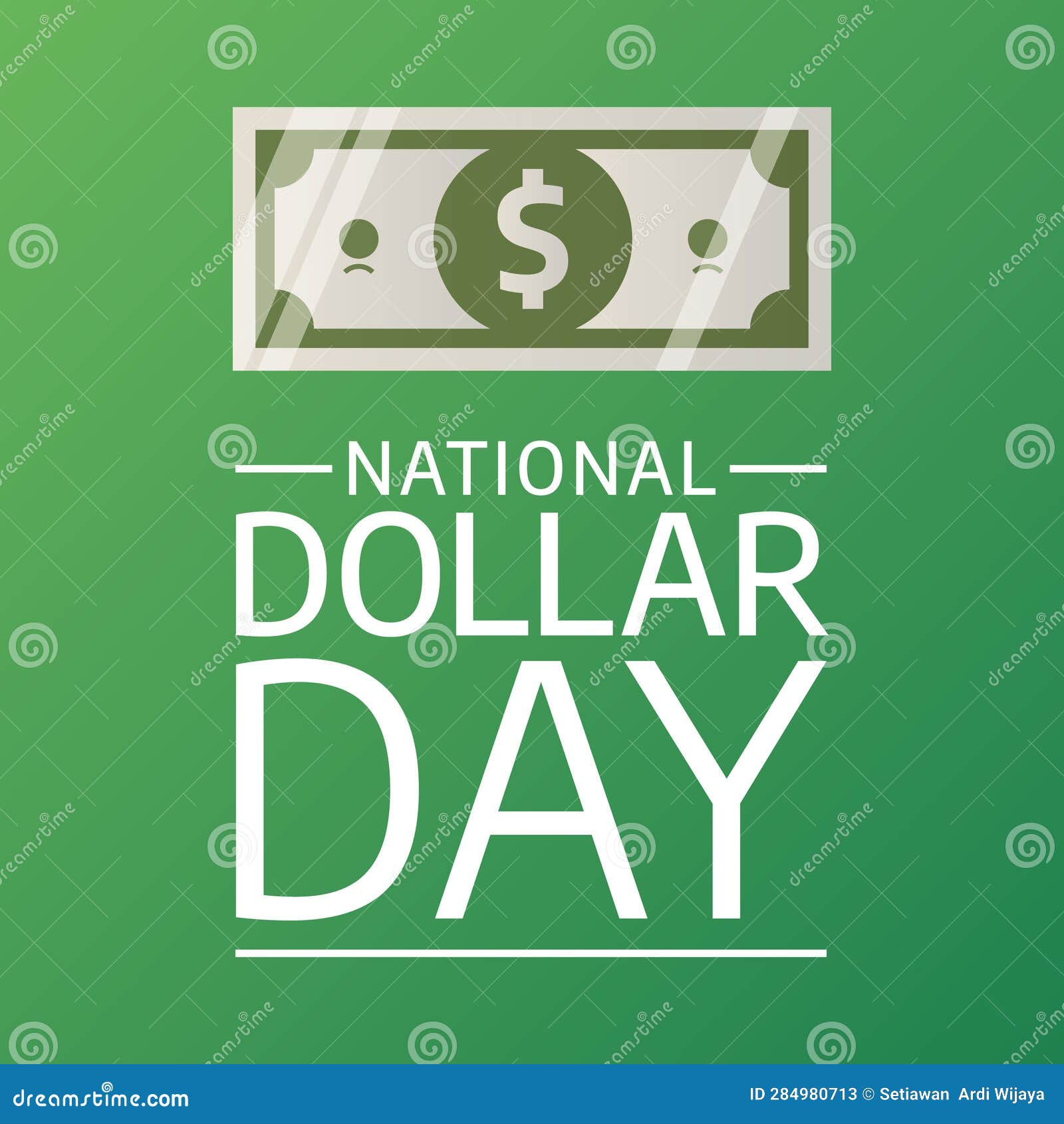Vector Graphic of National Dollar Day Good for National Dollar Day ...
