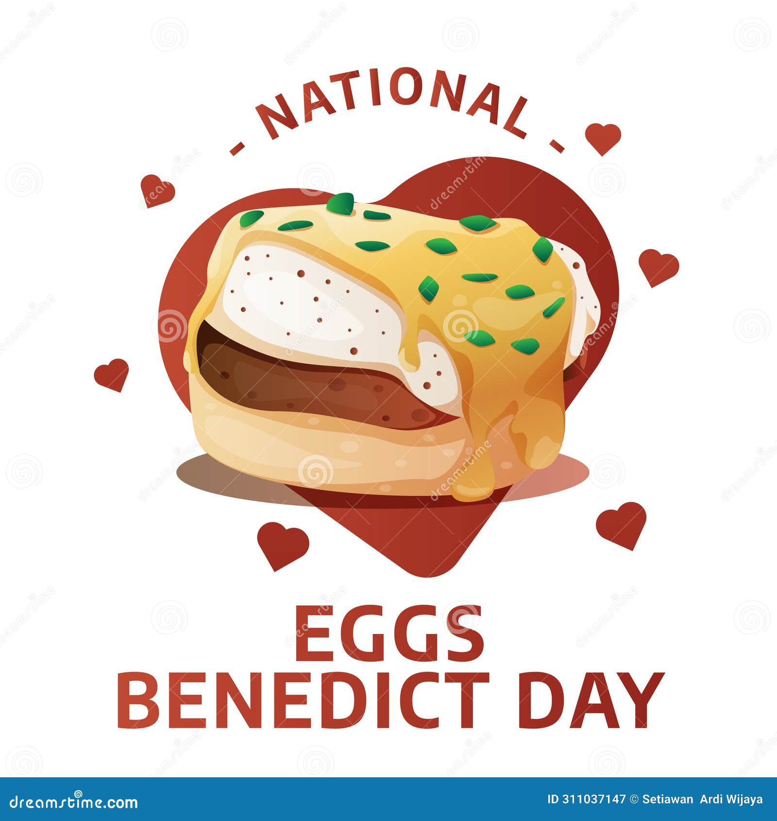 Vector Graphic of National Eggs Benedict Day Ideal for National Eggs ...