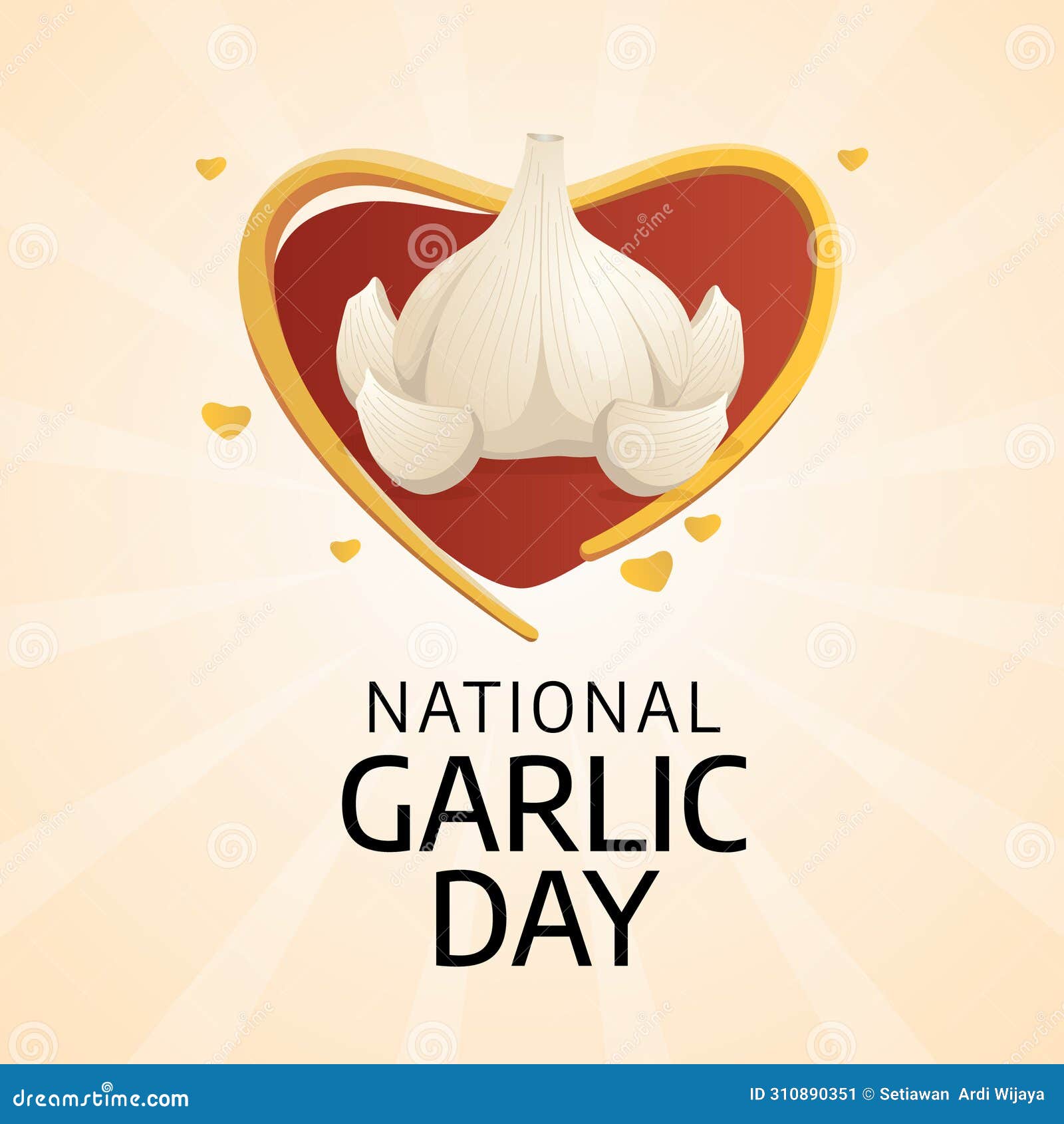 Vector Graphic of National Garlic Day Ideal for National Garlic Day ...