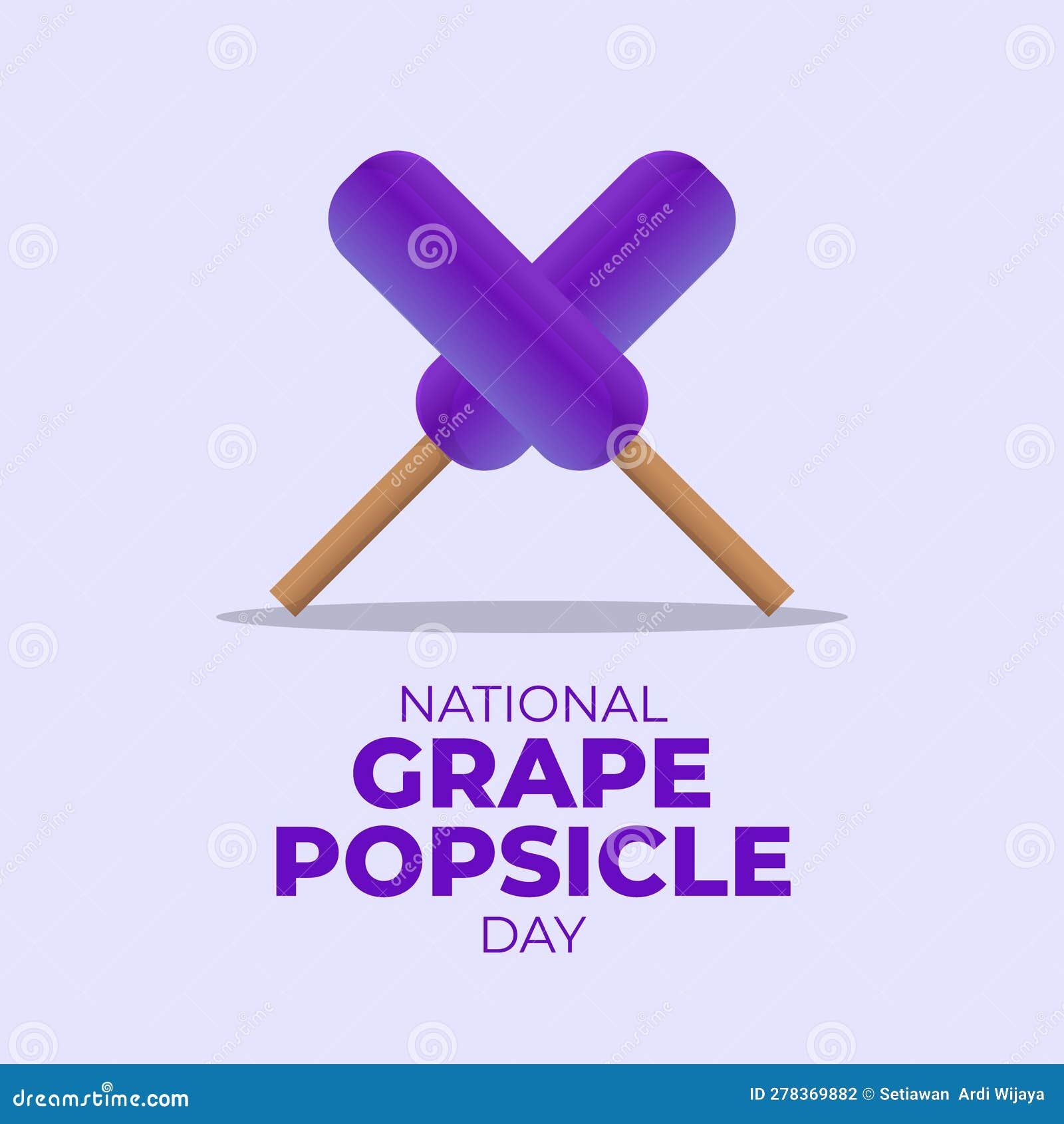 Vector Graphic of National Grape Popsicle Day Good for National Grape ...