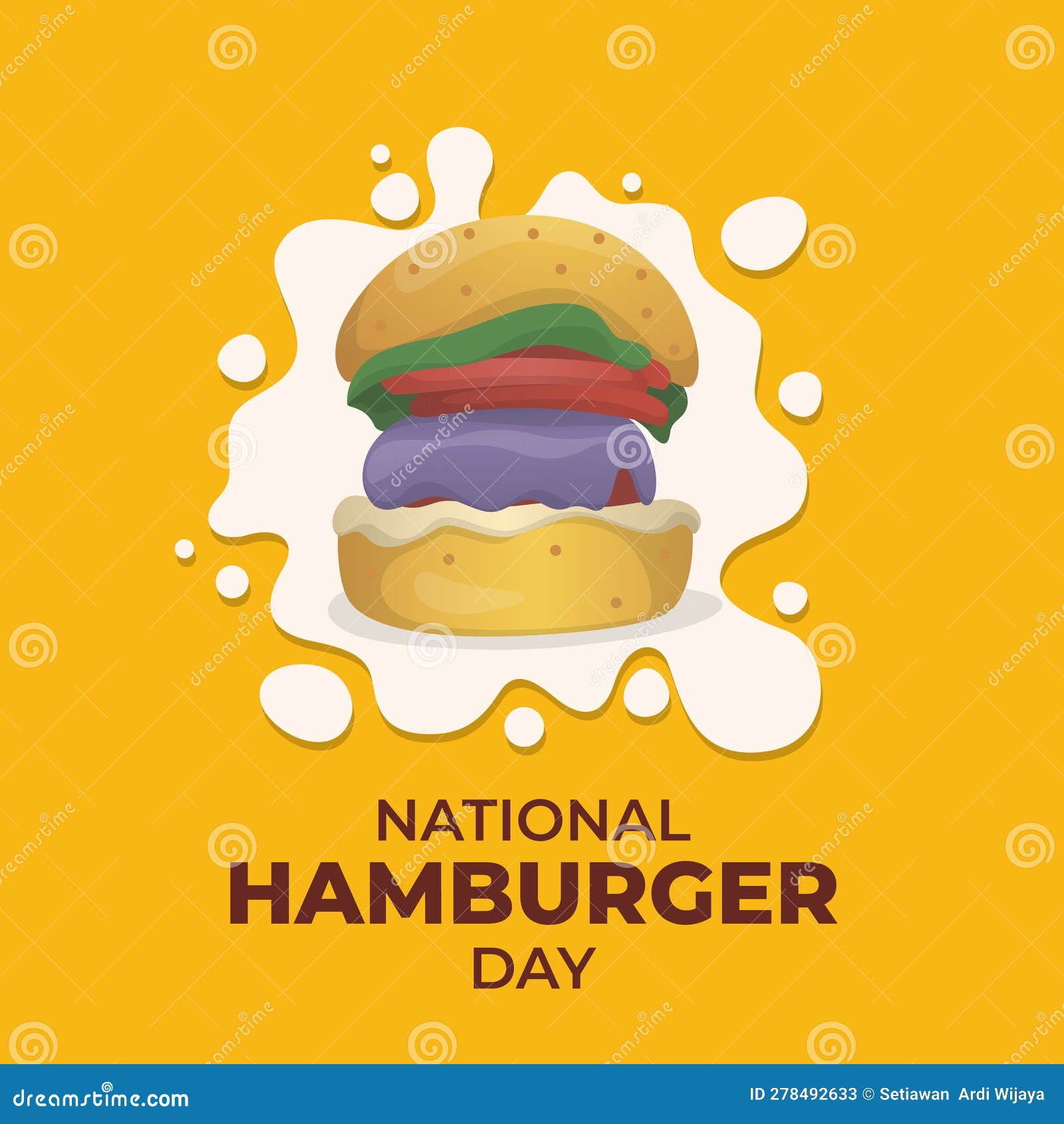 Vector Graphic of National Hamburger Day Good for National Hamburger ...