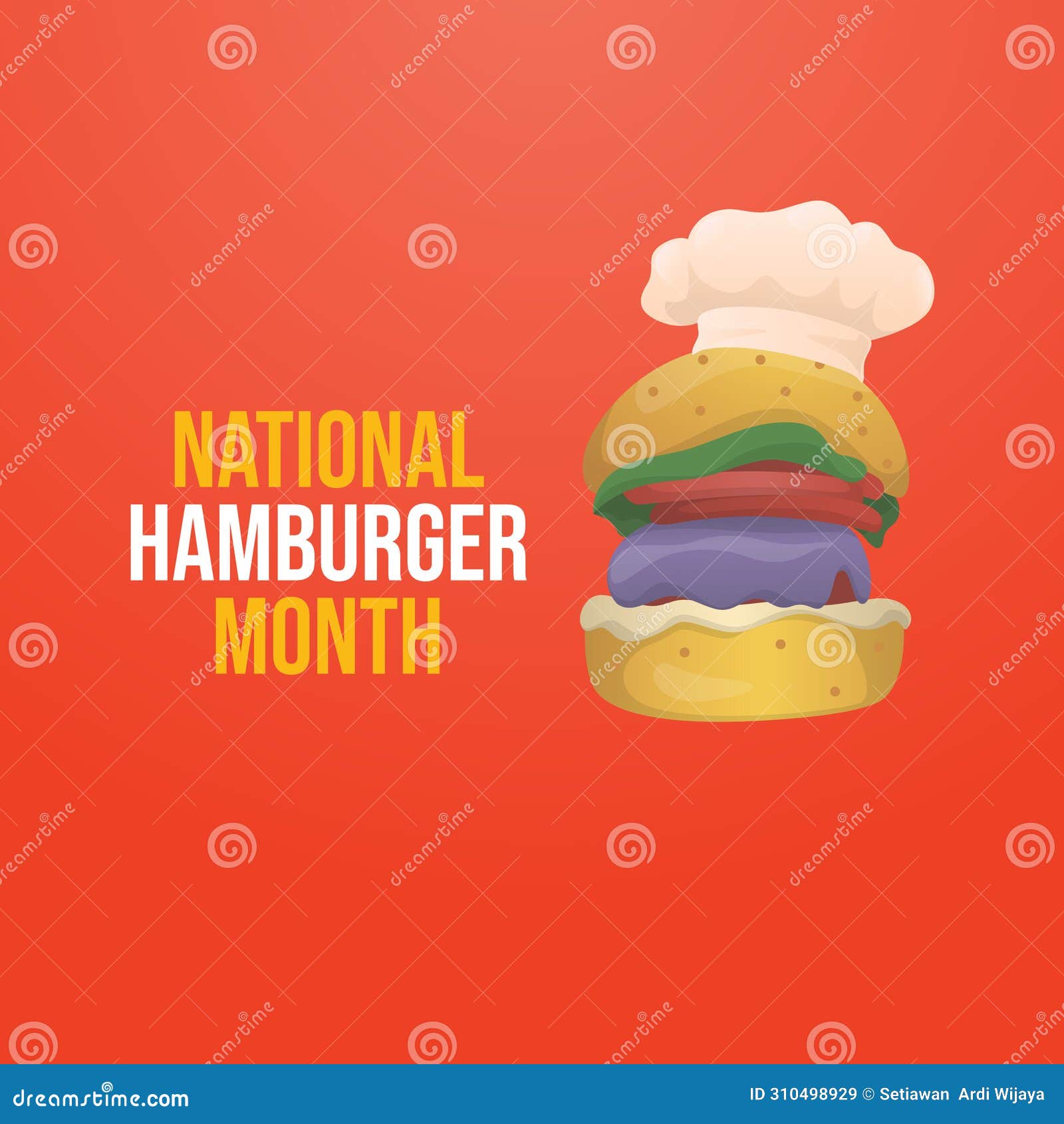 Vector Graphic of National Hamburger Month Ideal for National Hamburger ...