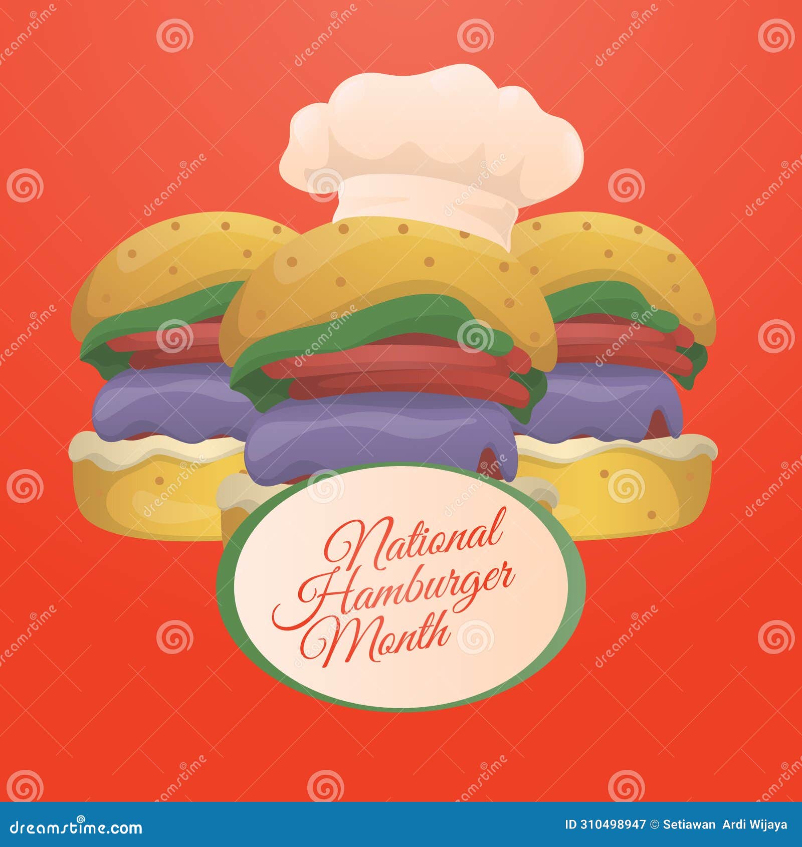 Vector Graphic of National Hamburger Month Ideal for National Hamburger ...