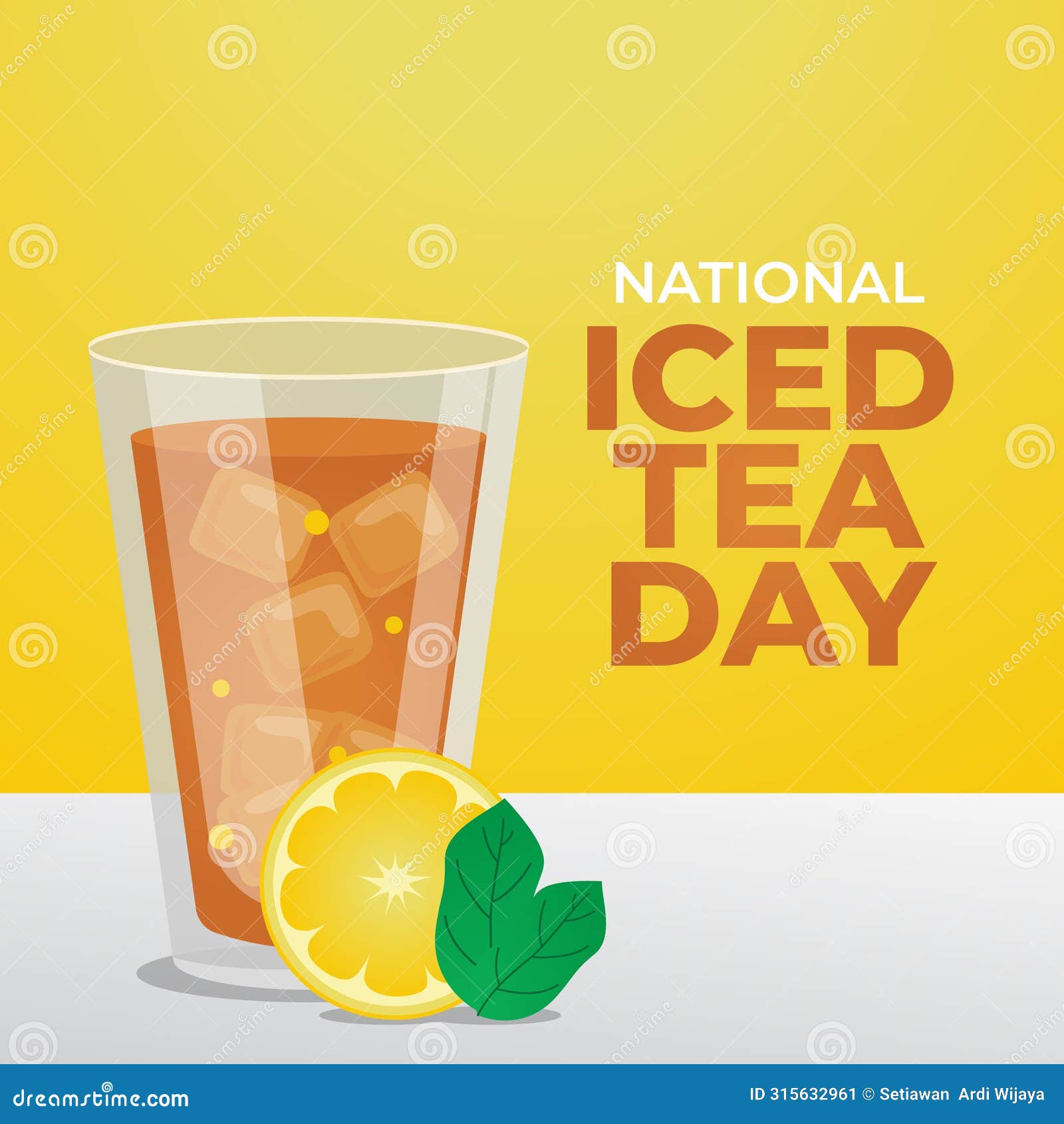 Vector Graphic of National Iced Tea Day Ideal for National Iced Tea Day ...