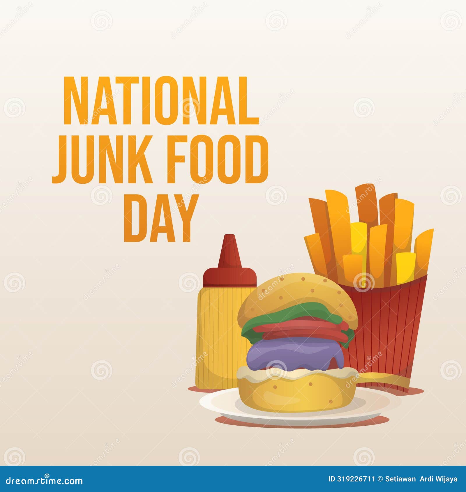 Vector Graphic of National Junk Food Day Ideal for National Junk Food ...