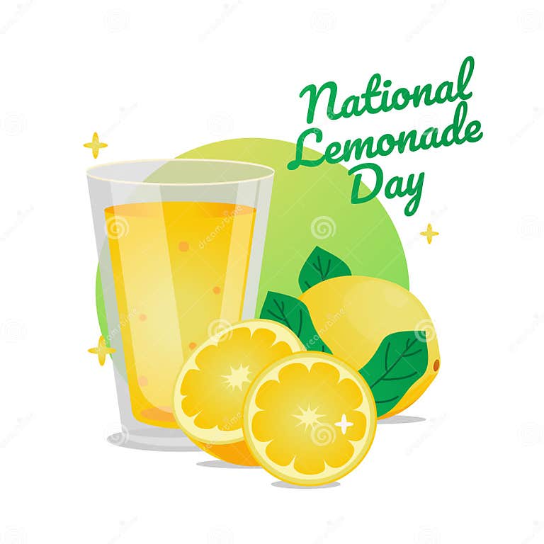Vector Graphic of National Lemonade Day Ideal for National Lemonade Day Celebration Stock Vector ...