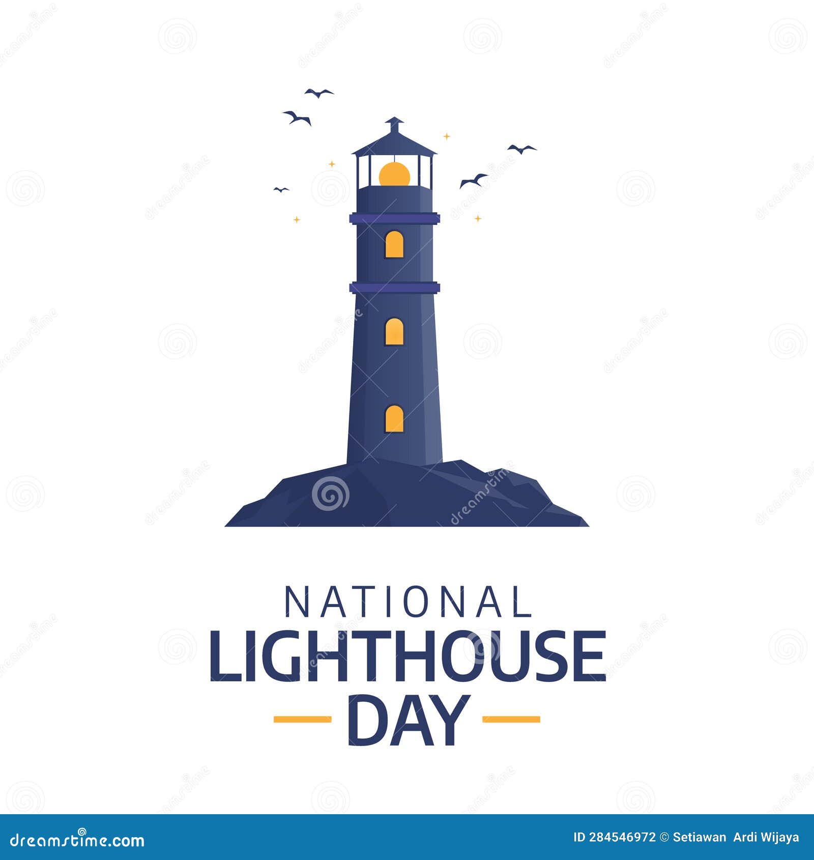 Vector Graphic of National Lighthouse Day Good for National Lighthouse ...
