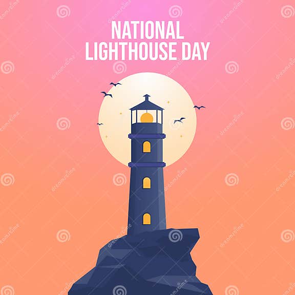 Vector Graphic of National Lighthouse Day Ideal for National Lighthouse ...