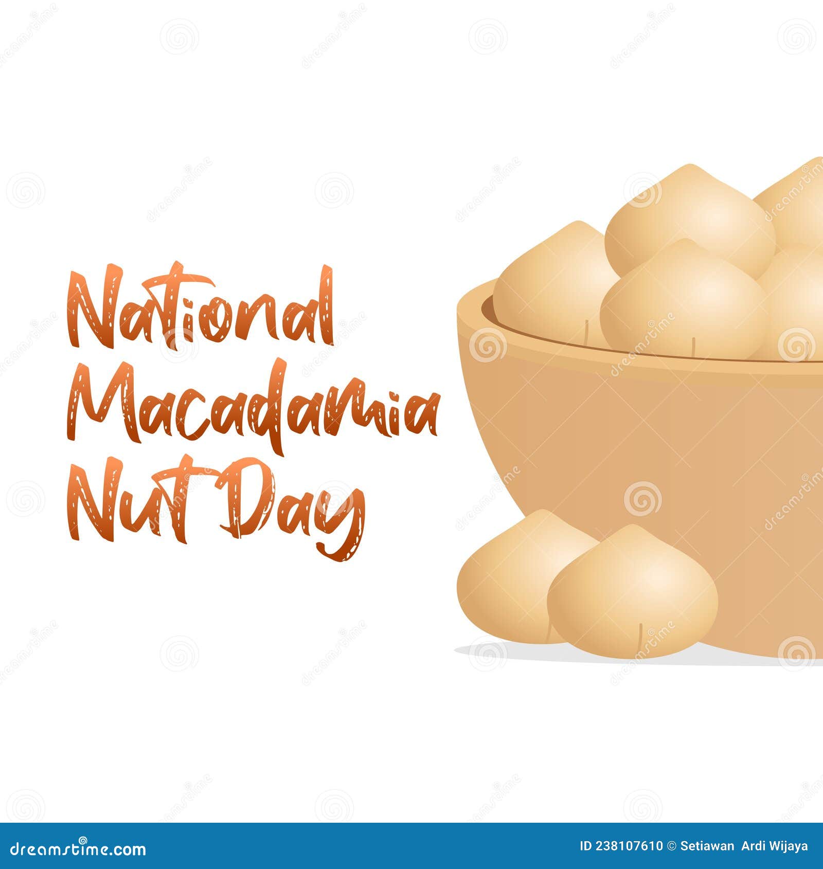 Vector Graphic of National Macadamia Nut Day Stock Vector ... Vector Graphic of National Macadamia Nut Day Stock Vector ...