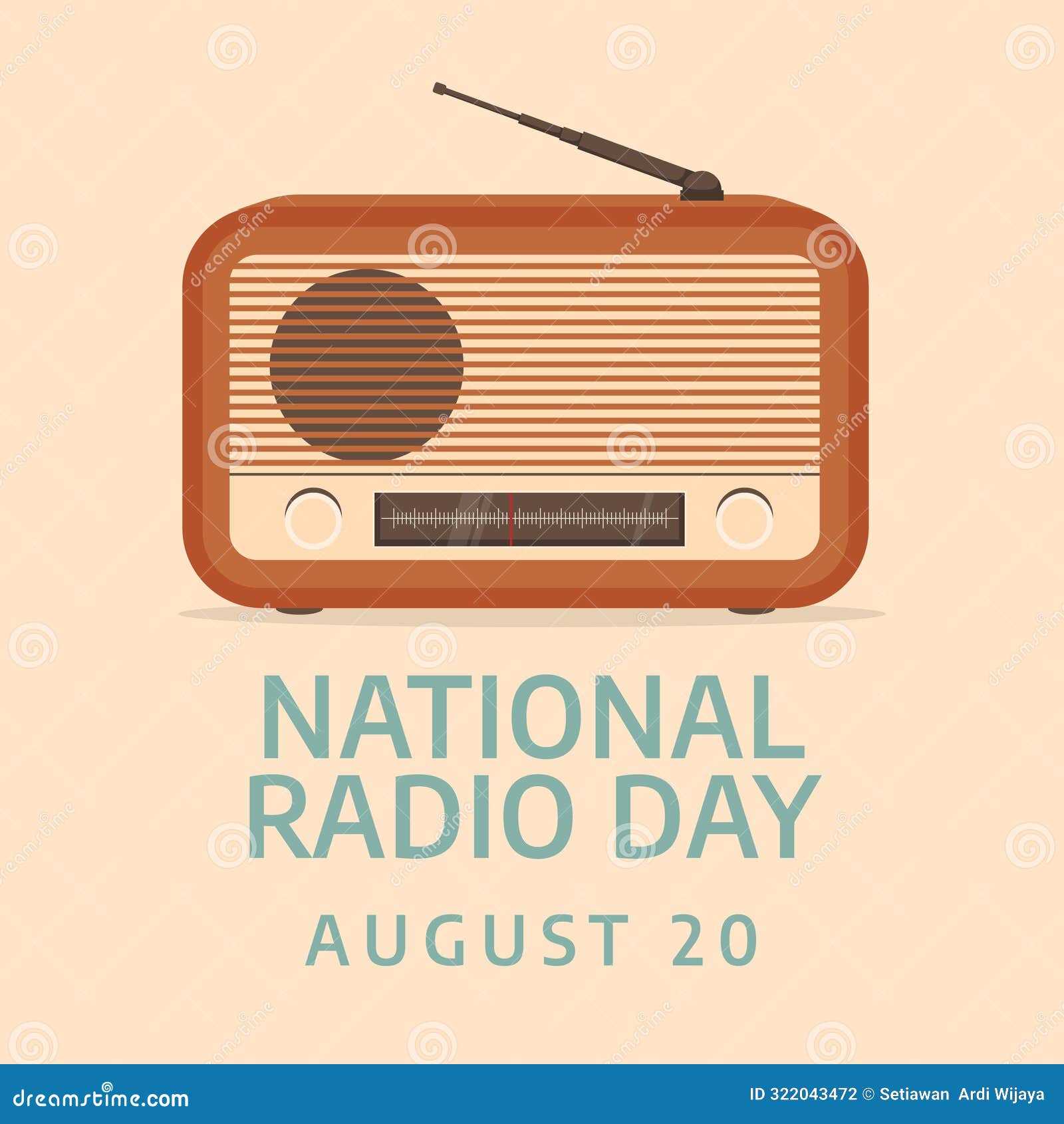 Vector Graphic of National Radio Day Ideal for National Radio Day ...