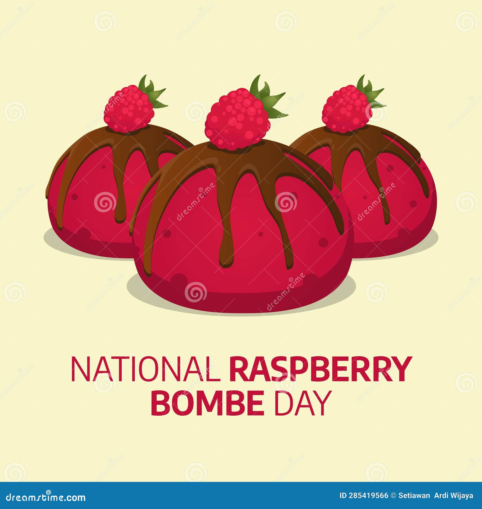 Vector Graphic of National Raspberry Bombe Day Good for National ...