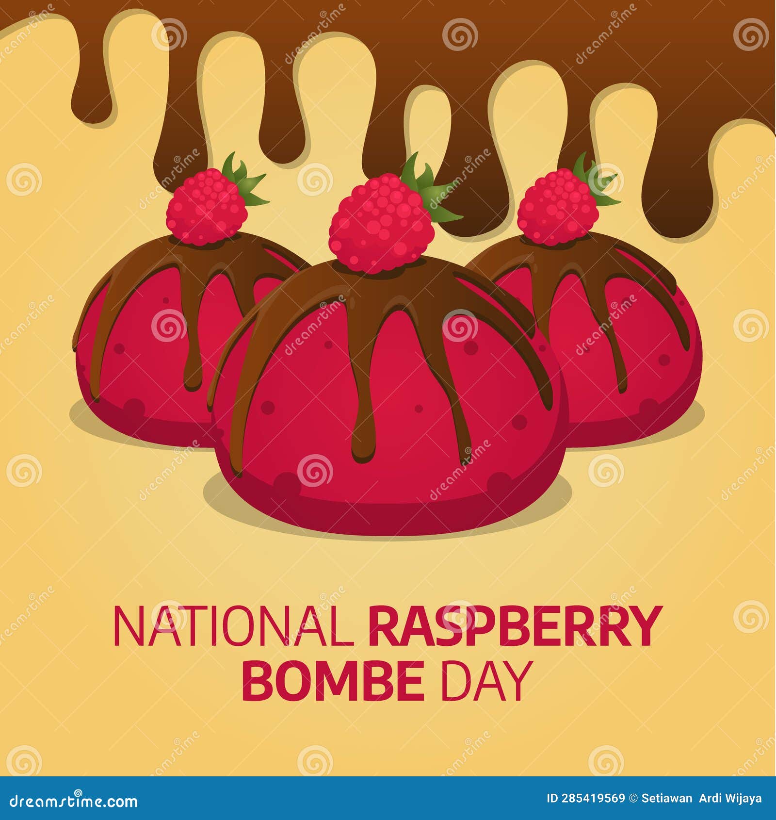 Vector Graphic of National Raspberry Bombe Day Good for National ...